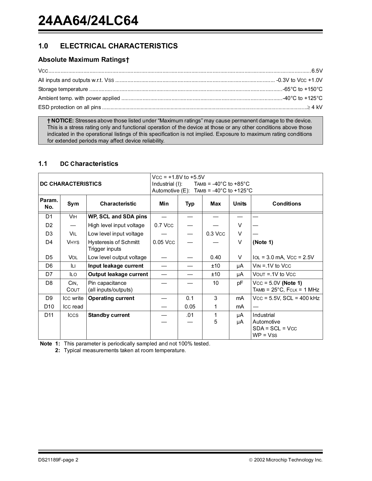 24LC64T-I/SN_（MICROCHIP(美国微芯)）24LC64T-I/SN中文资料_价格_PDF手册-立创电子商城