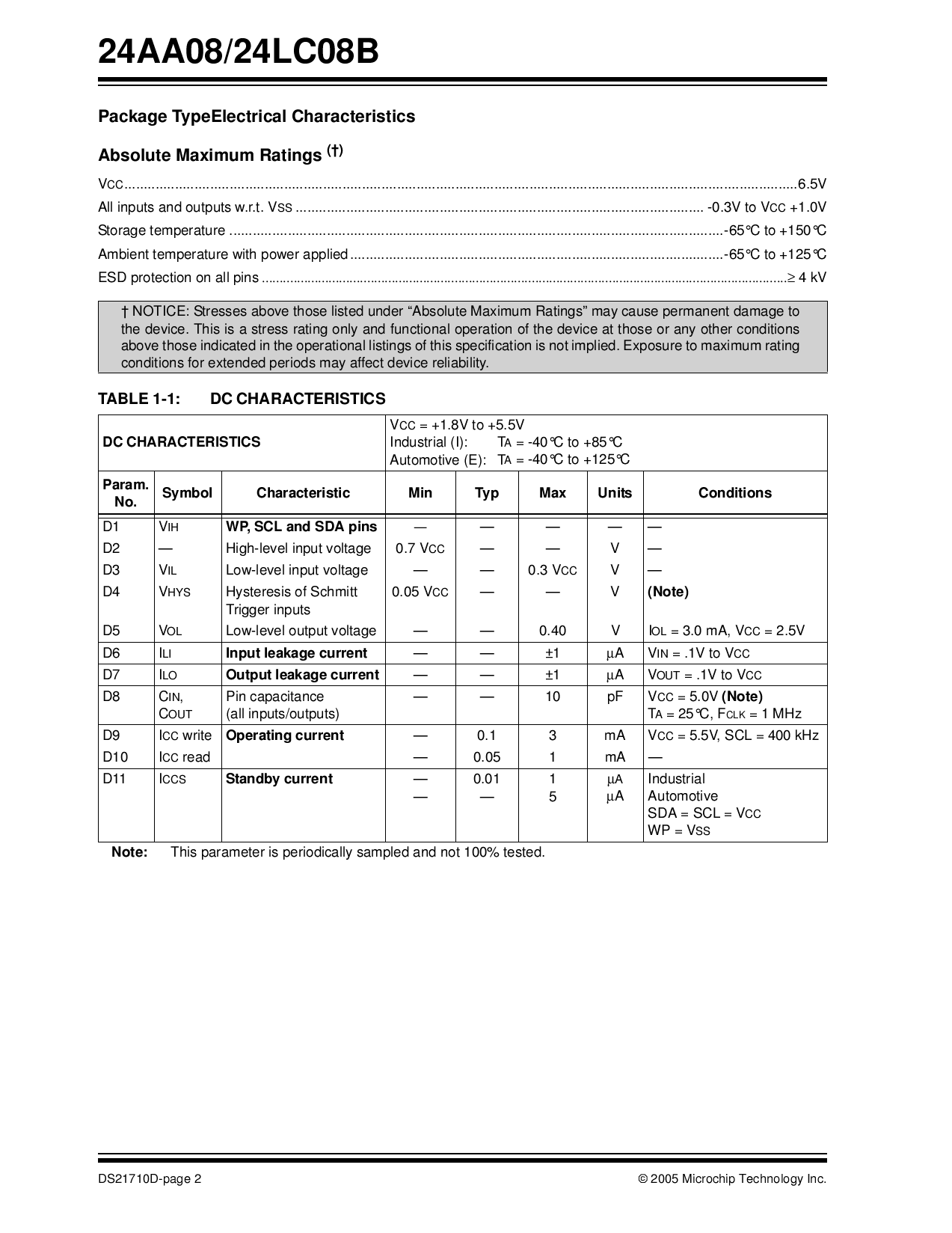 24LC08BT-I/SN_（MICROCHIP(美国微芯)）24LC08BT-I/SN中文资料_价格_PDF手册-立创电子商城