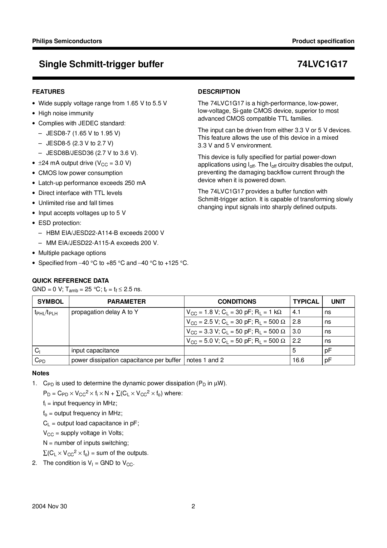 74LVC1G17GV,125_（Nexperia(安世)）74LVC1G17GV,125中文资料_价格_PDF手册-立创电子商城