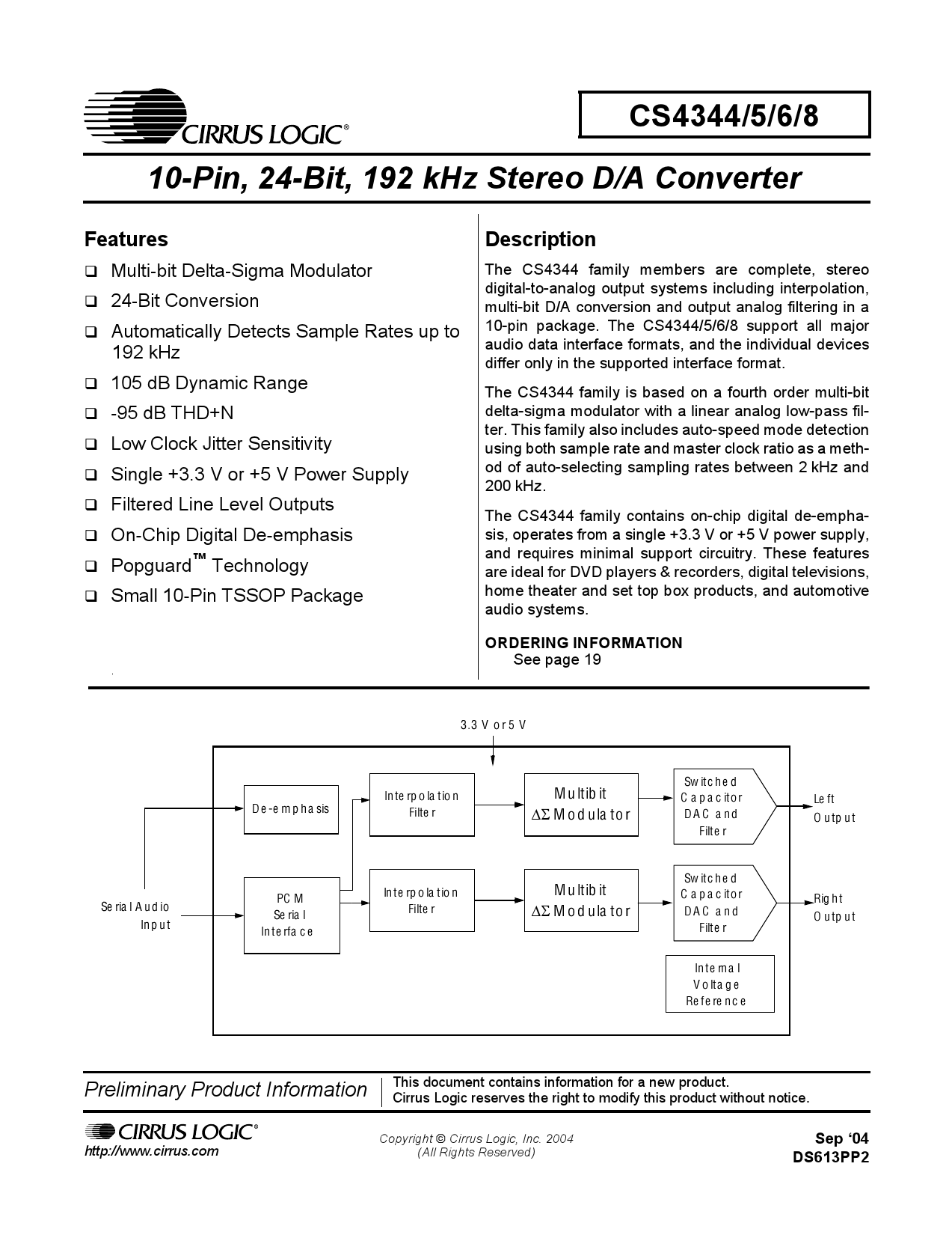 CS4344-CZZR_（Cirrus Logic(凌云)）CS4344-CZZR中文资料_价格_PDF手册-立创电子商城
