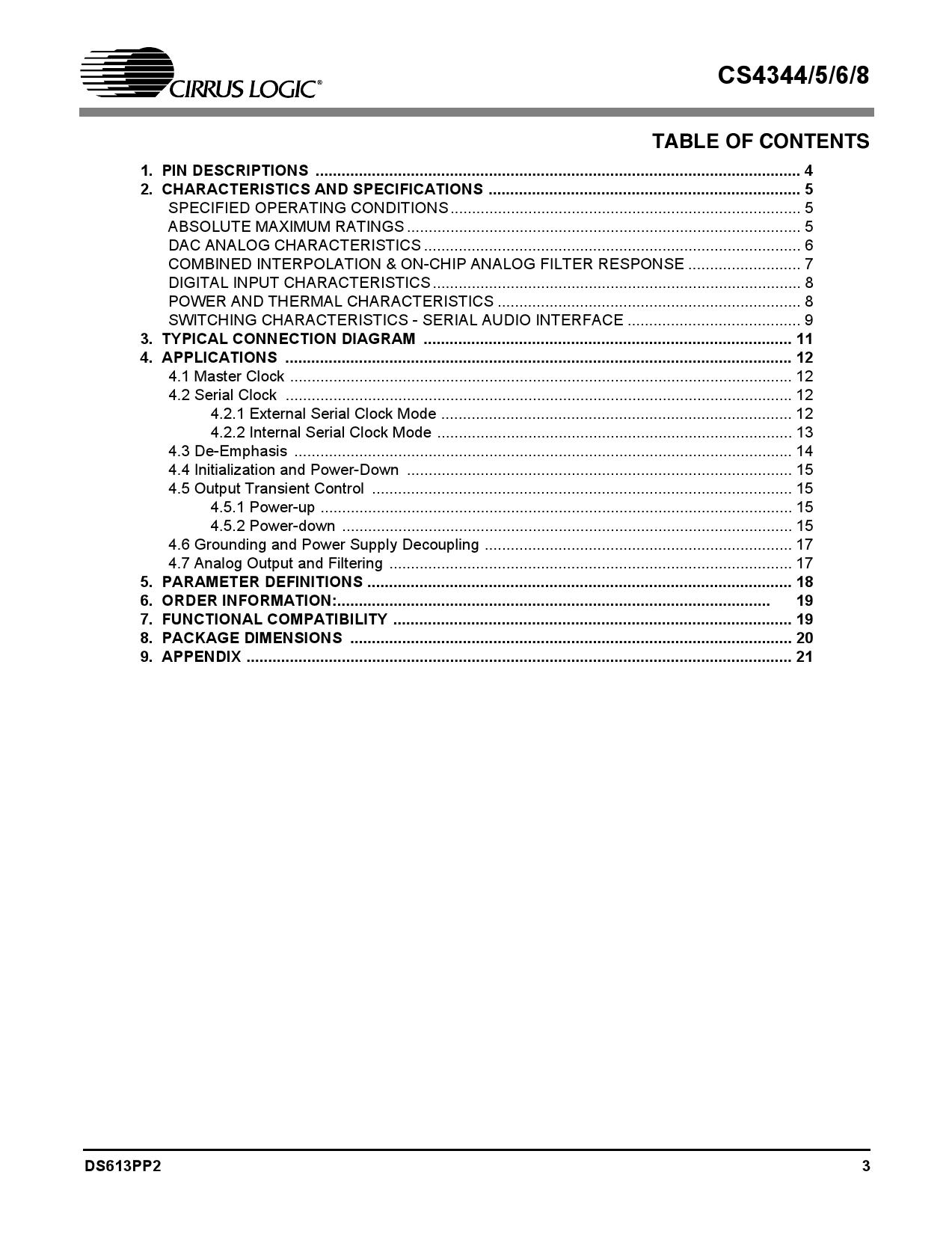 CS4344-CZZR_（Cirrus Logic(凌云)）CS4344-CZZR中文资料_价格_PDF手册-立创电子商城