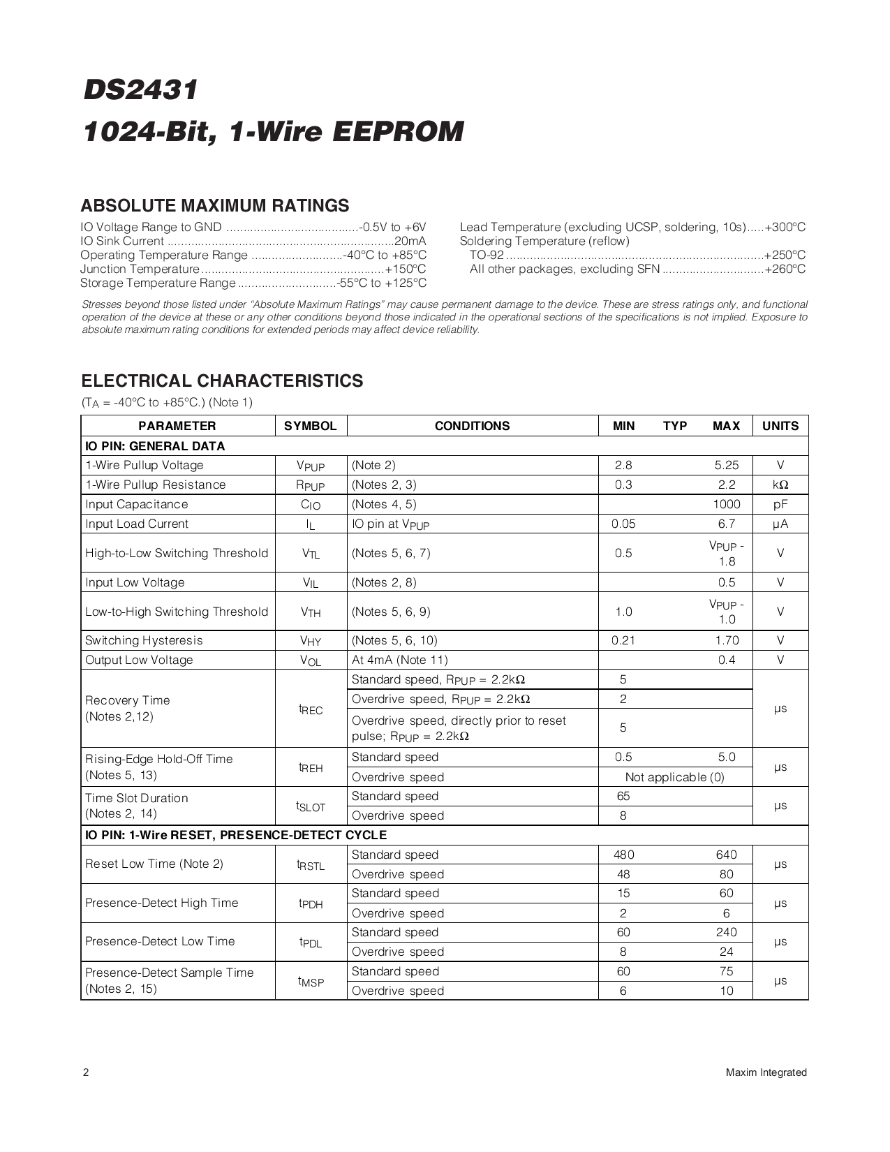 DS2431P+T&R_（MAXIM(美信)）DS2431P+T&R中文资料_价格_PDF手册-立创电子商城