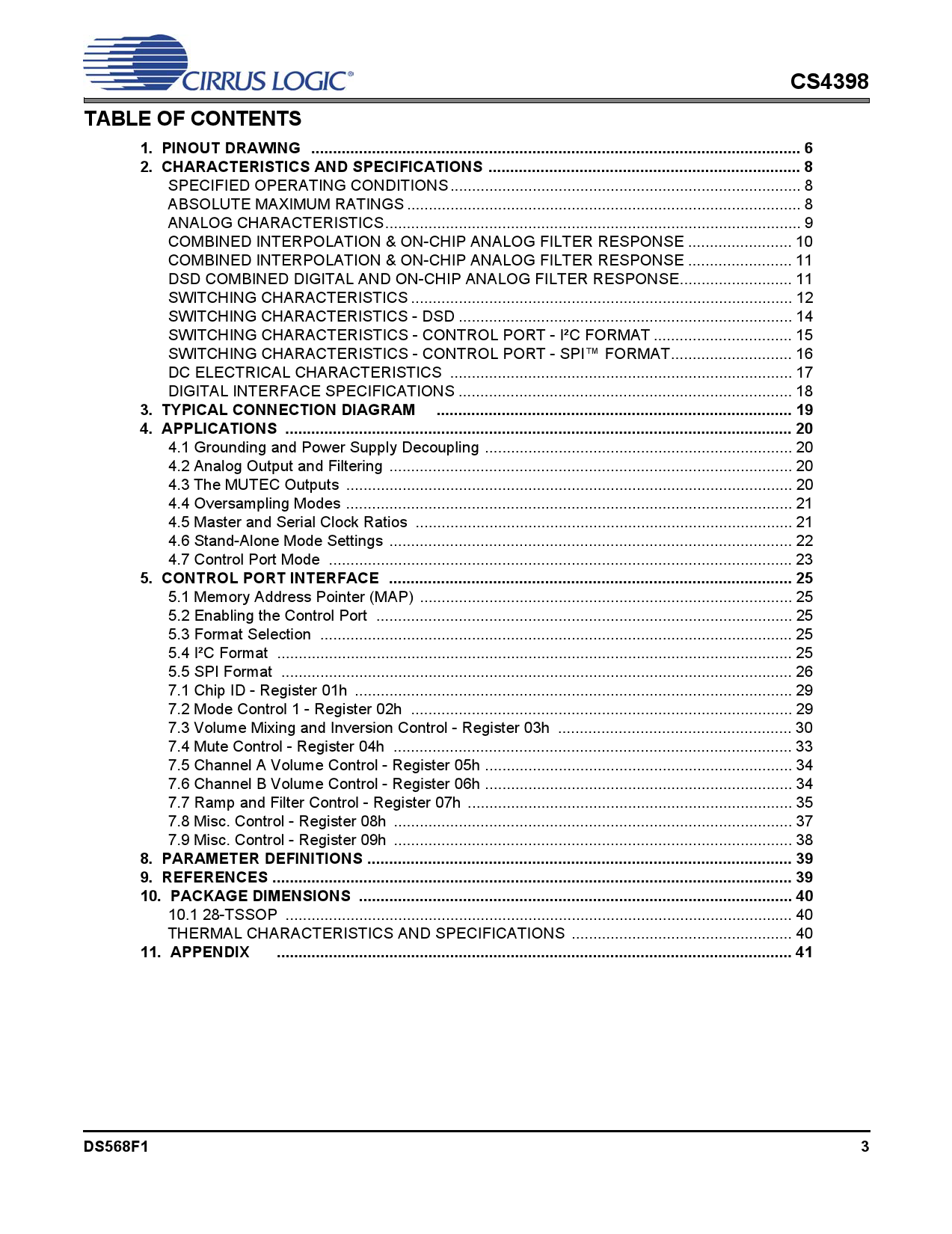 CS4398-CZZR_（Cirrus Logic(凌云)）CS4398-CZZR中文资料_价格_PDF手册-立创电子商城