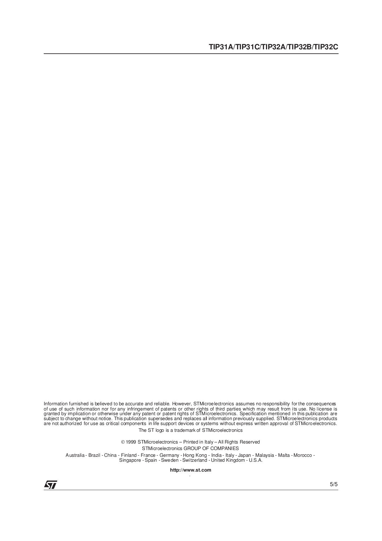 TIP31A_（ST(意法半导体)）TIP31A中文资料_价格_PDF手册-立创电子商城