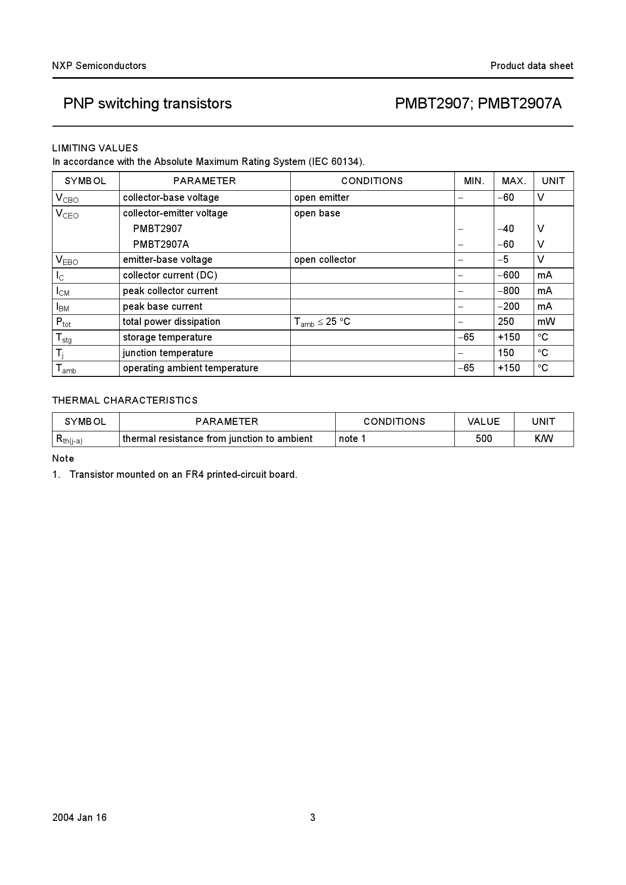 PMBT2907A,215_（Nexperia(安世)）PMBT2907A,215中文资料_价格_PDF手册-立创电子商城