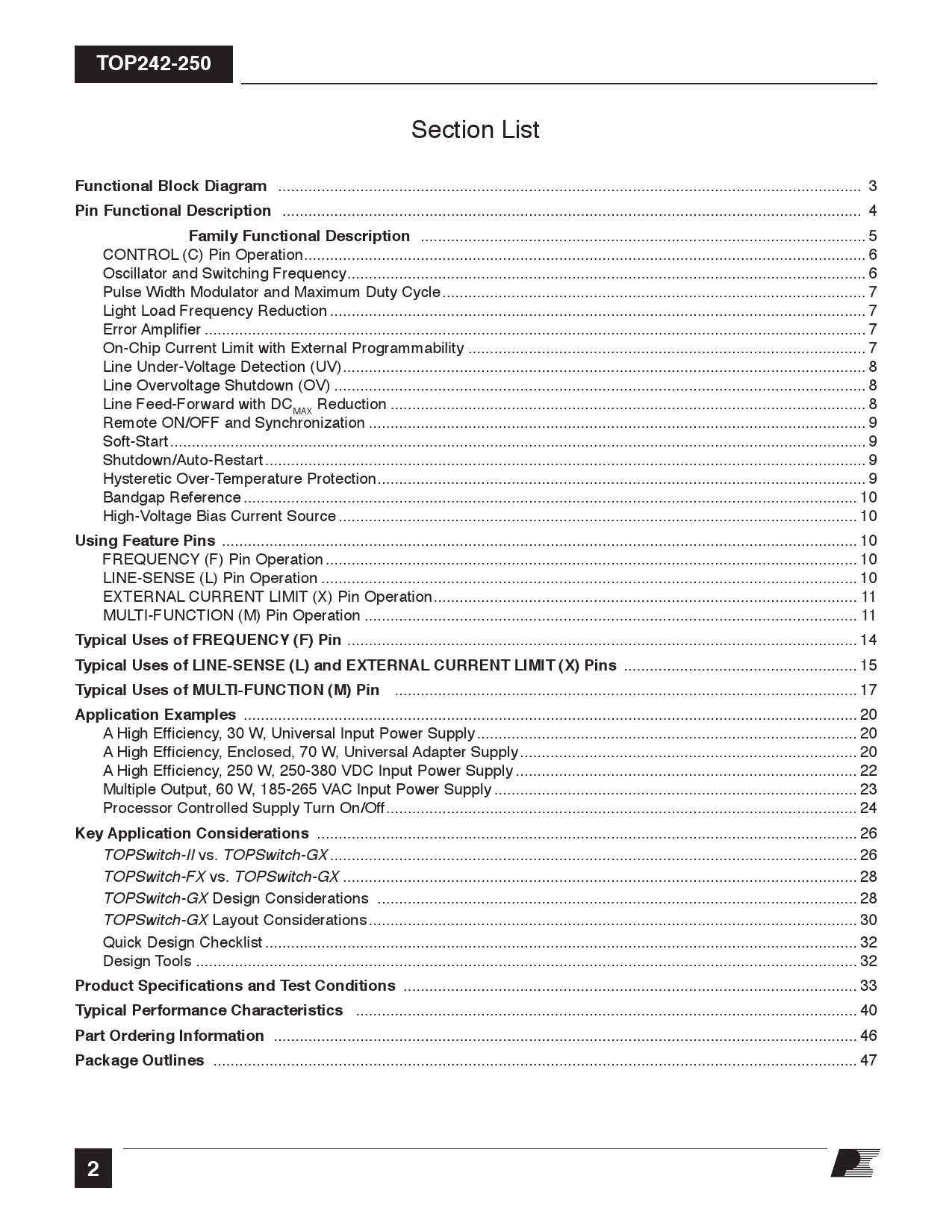 TOP244YN_（Power Integrations(帕沃英蒂格盛)）TOP244YN中文资料_价格_PDF手册-立创电子商城