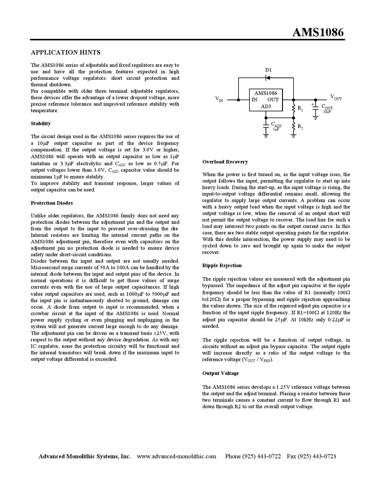 AMS1086CD-3.3_（AMS）AMS1086CD-3.3中文资料_价格_PDF手册-立创电子商城