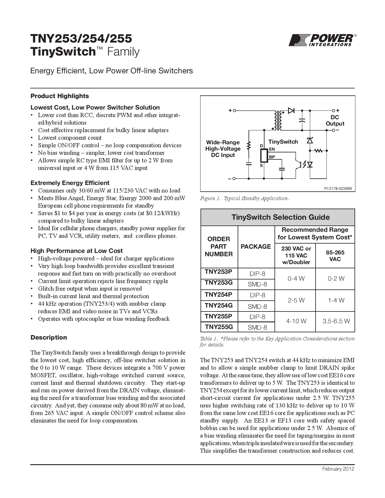 TNY255PN_（Power Integrations(帕沃英蒂格盛)）TNY255PN中文资料_价格_PDF手册-立创电子商城