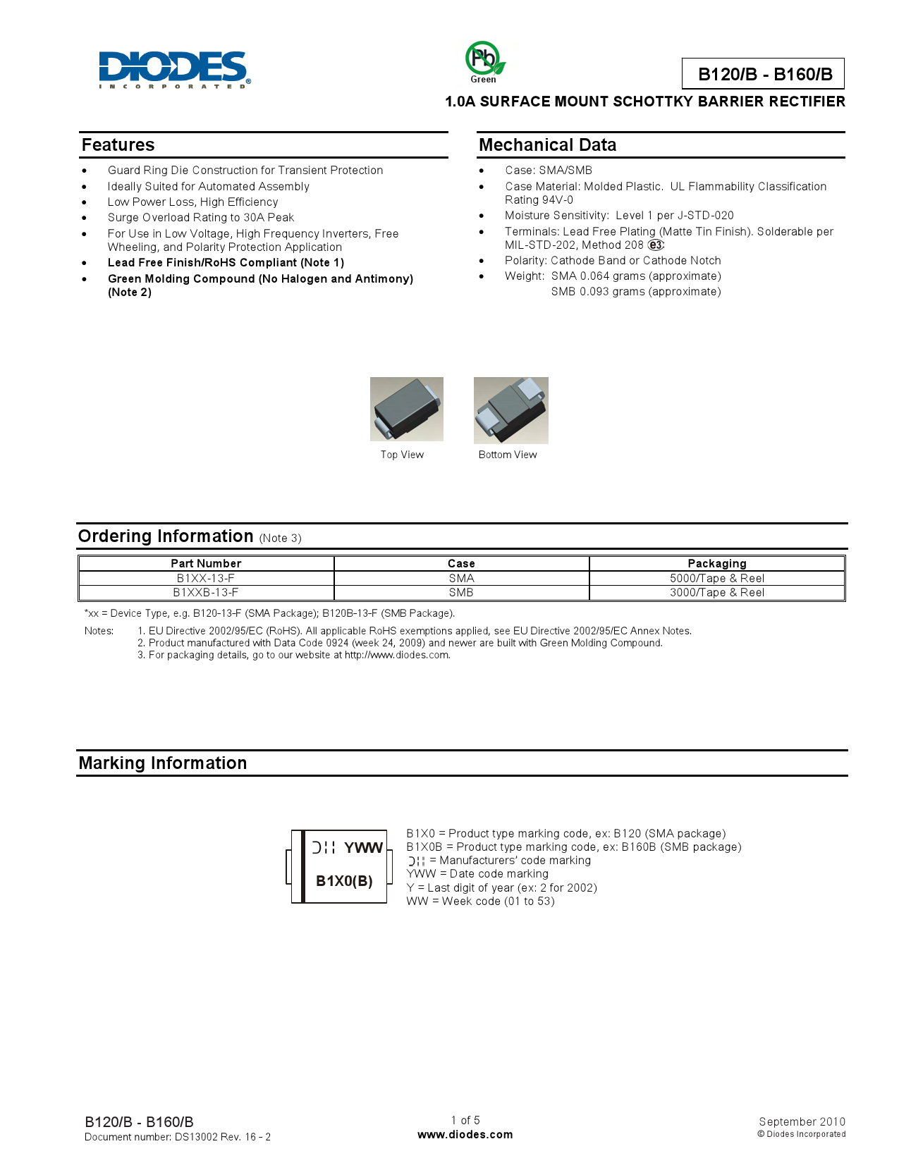 B140-13-F_（DIODES(美台)）B140-13-F中文资料_价格_PDF手册-立创电子商城