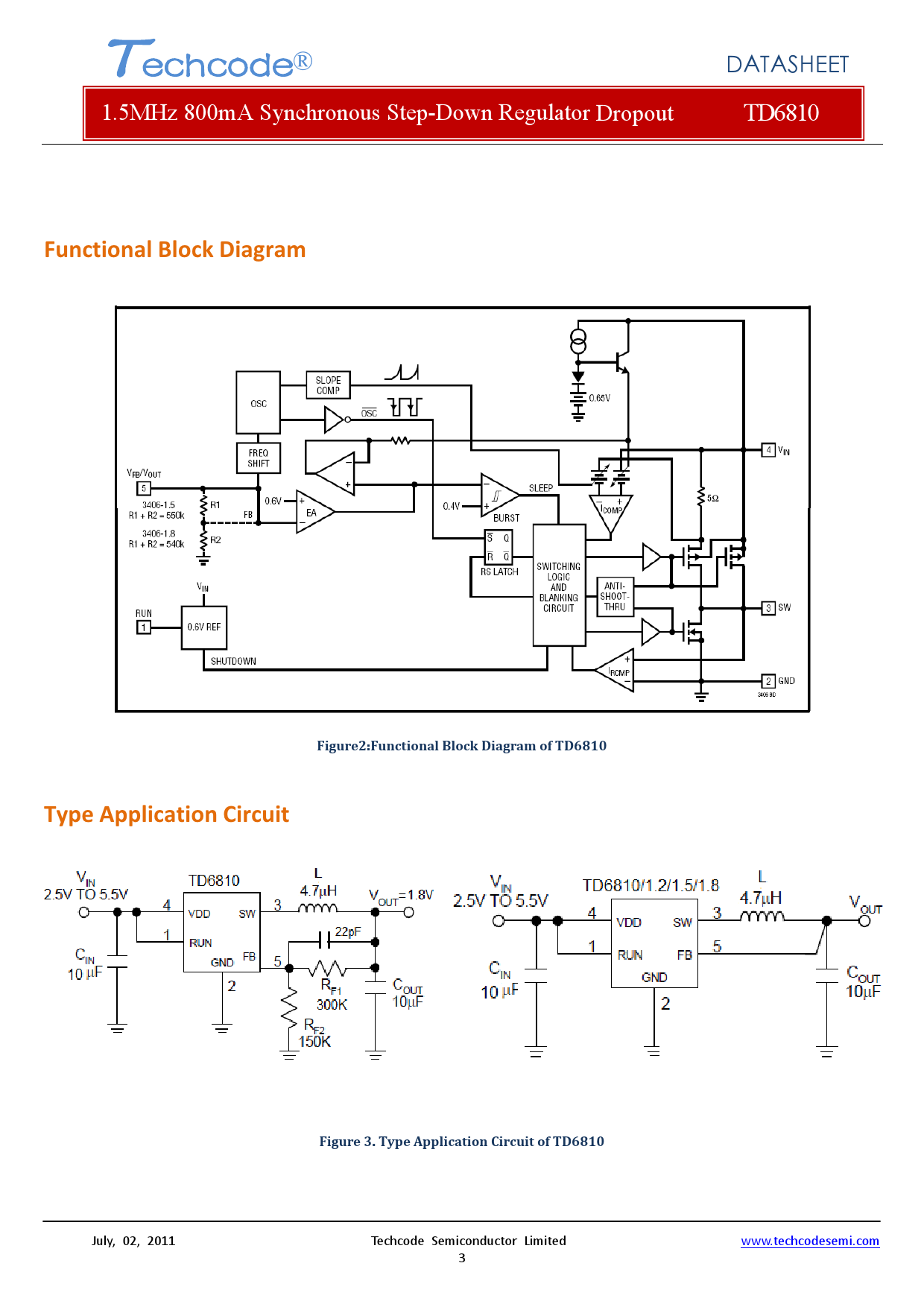 TD6810_（Techcode(泰德)）TD6810中文资料_价格_PDF手册-立创电子商城
