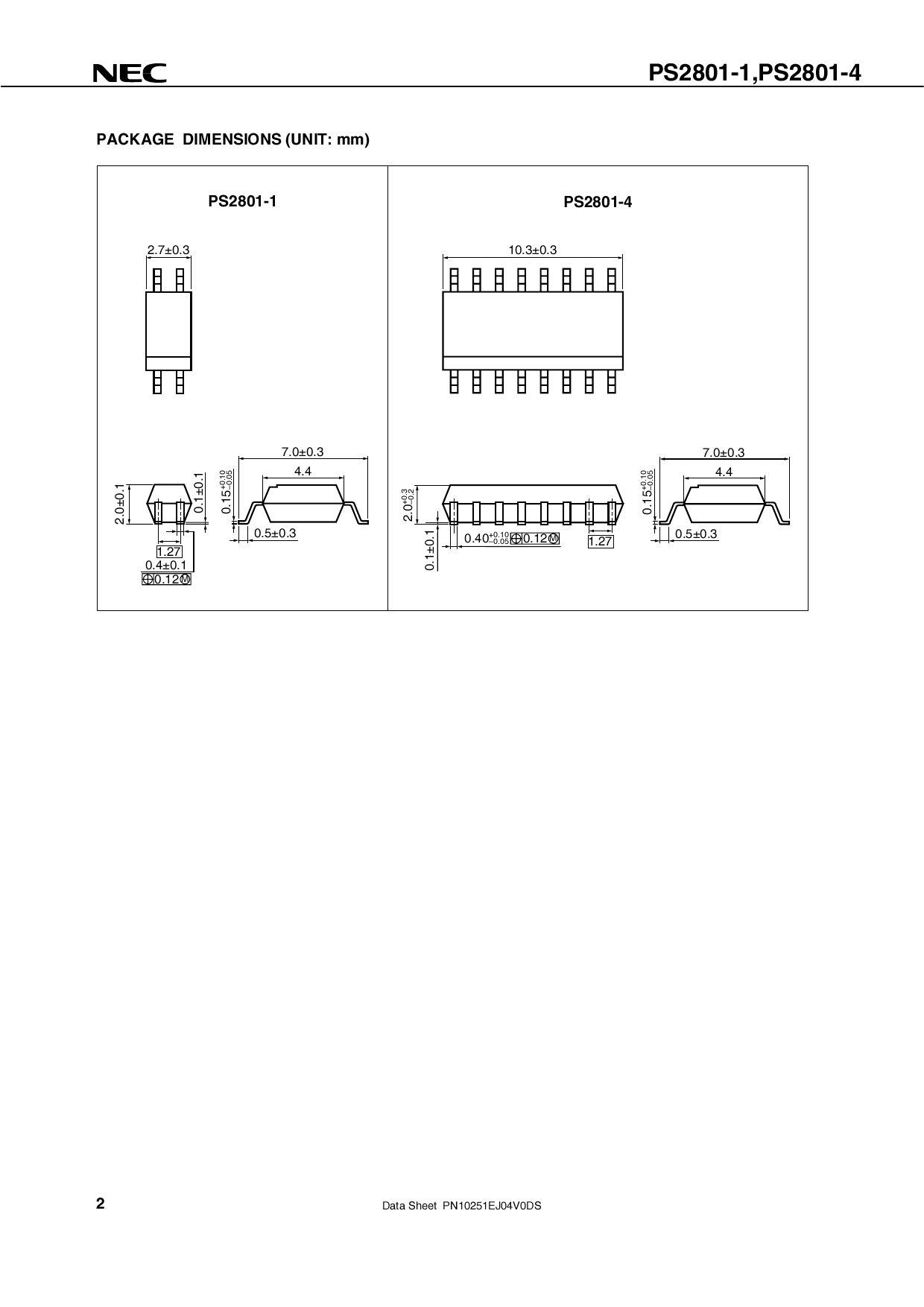 PS2801-1_（RENESAS(瑞萨)/IDT）PS2801-1中文资料_价格_PDF手册-立创电子商城