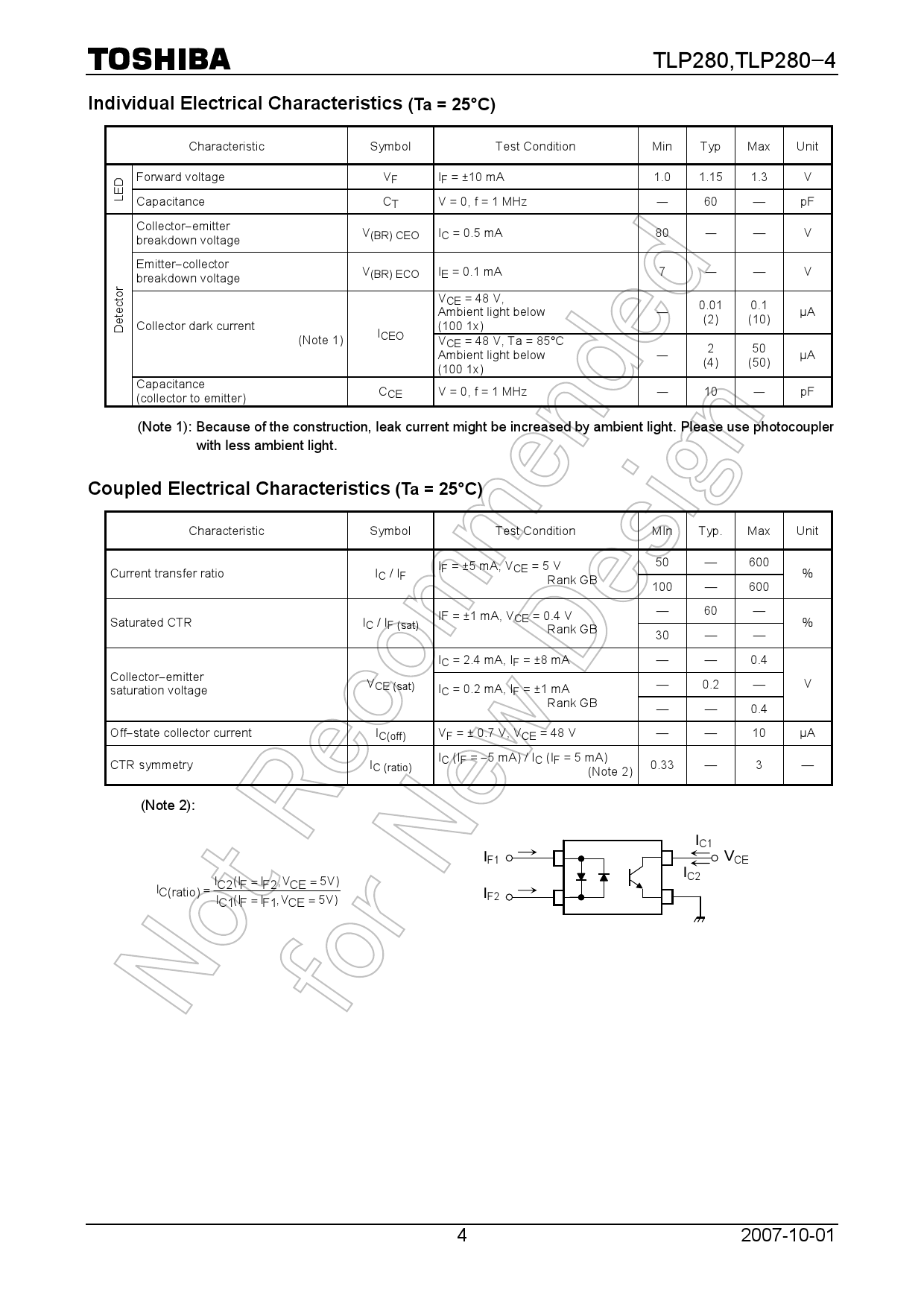 TLP280-4_（TOSHIBA(东芝)）TLP280-4中文资料_价格_PDF手册-立创电子商城