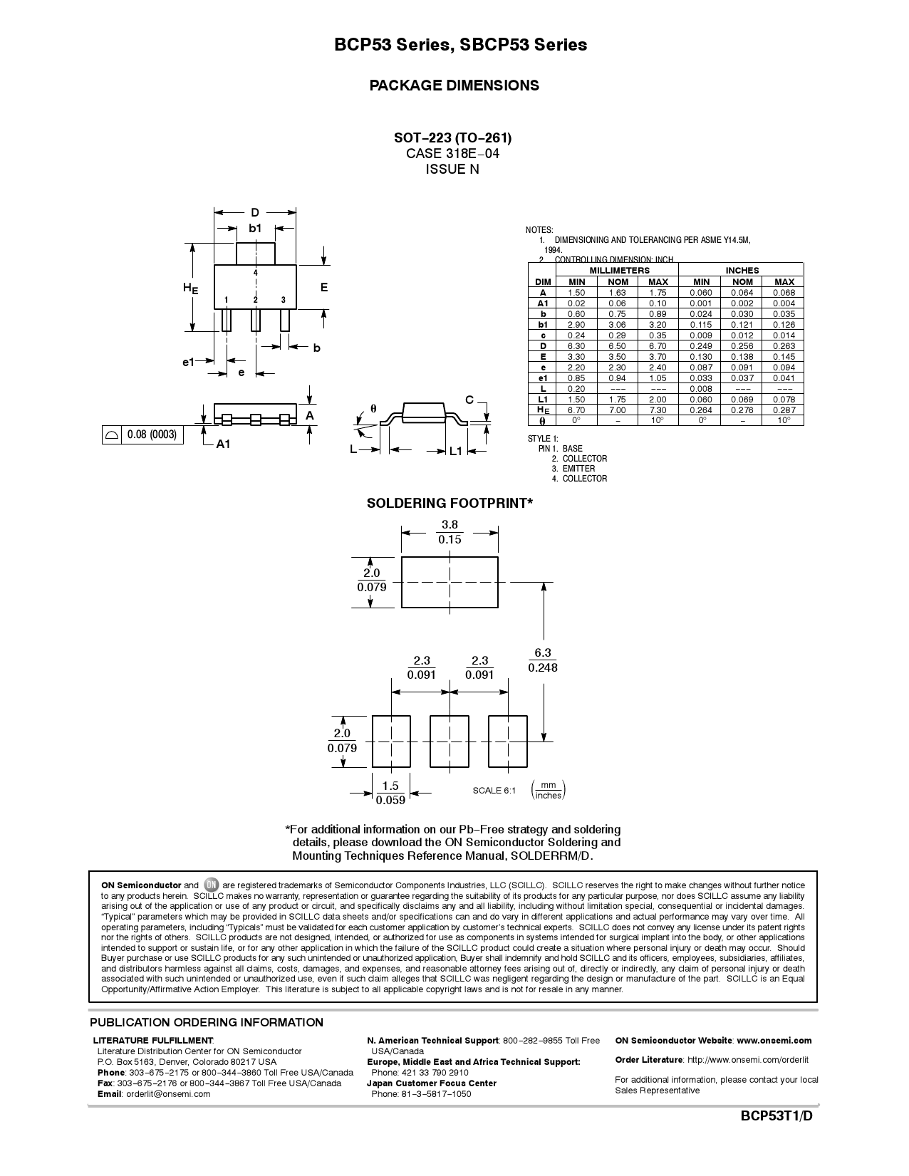 BCP53-10T1G_（onsemi(安森美)）BCP53-10T1G中文资料_价格_PDF手册-立创电子商城