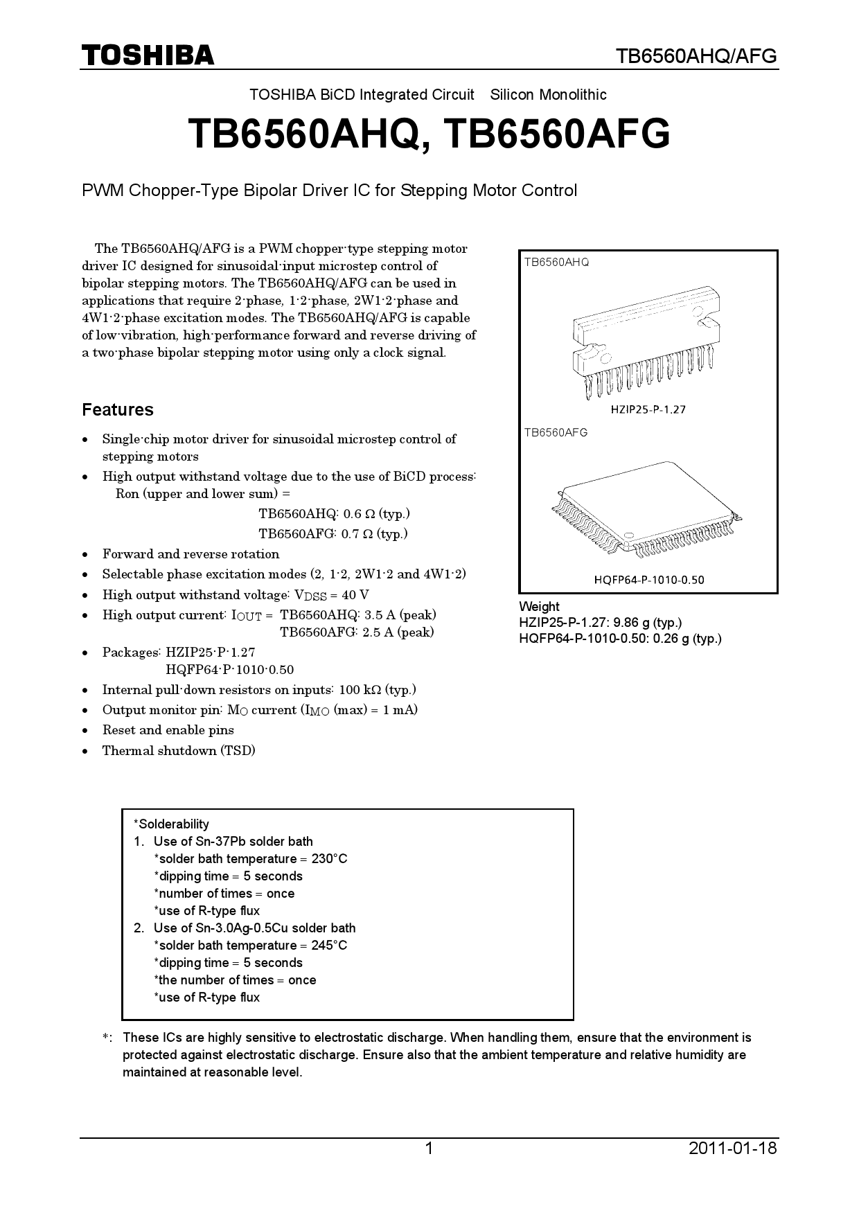 TB6560AHQ(O,8)_（TOSHIBA(东芝)）TB6560AHQ(O,8)中文资料_价格_PDF手册-立创电子商城