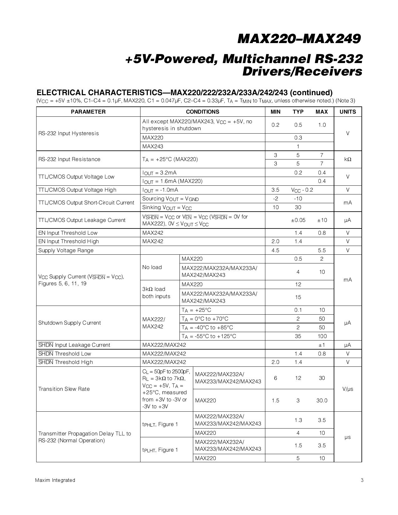MAX232ESE+T_（MAXIM(美信)）MAX232ESE+T中文资料_价格_PDF手册-立创电子商城