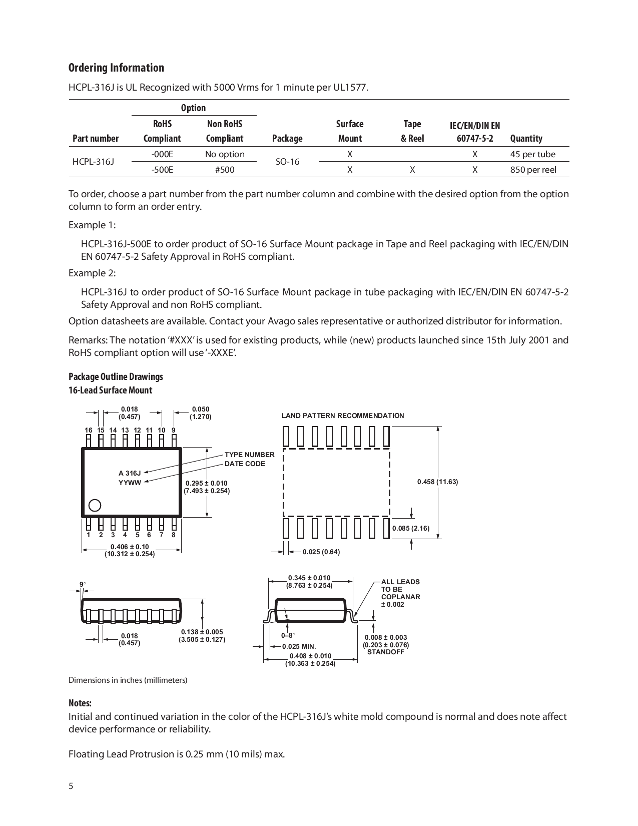 HCPL-316J-500E_（AVAGO(安华高)）HCPL-316J-500E中文资料_价格_PDF手册-立创电子商城