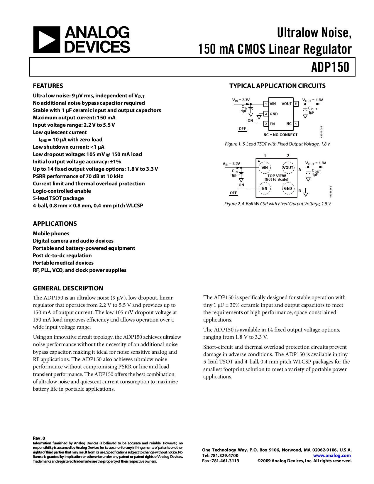 ADP150AUJZ-3.3-R7_（ADI(亚德诺)/LINEAR）ADP150AUJZ-3.3-R7中文资料_价格_PDF手册-立创电子商城