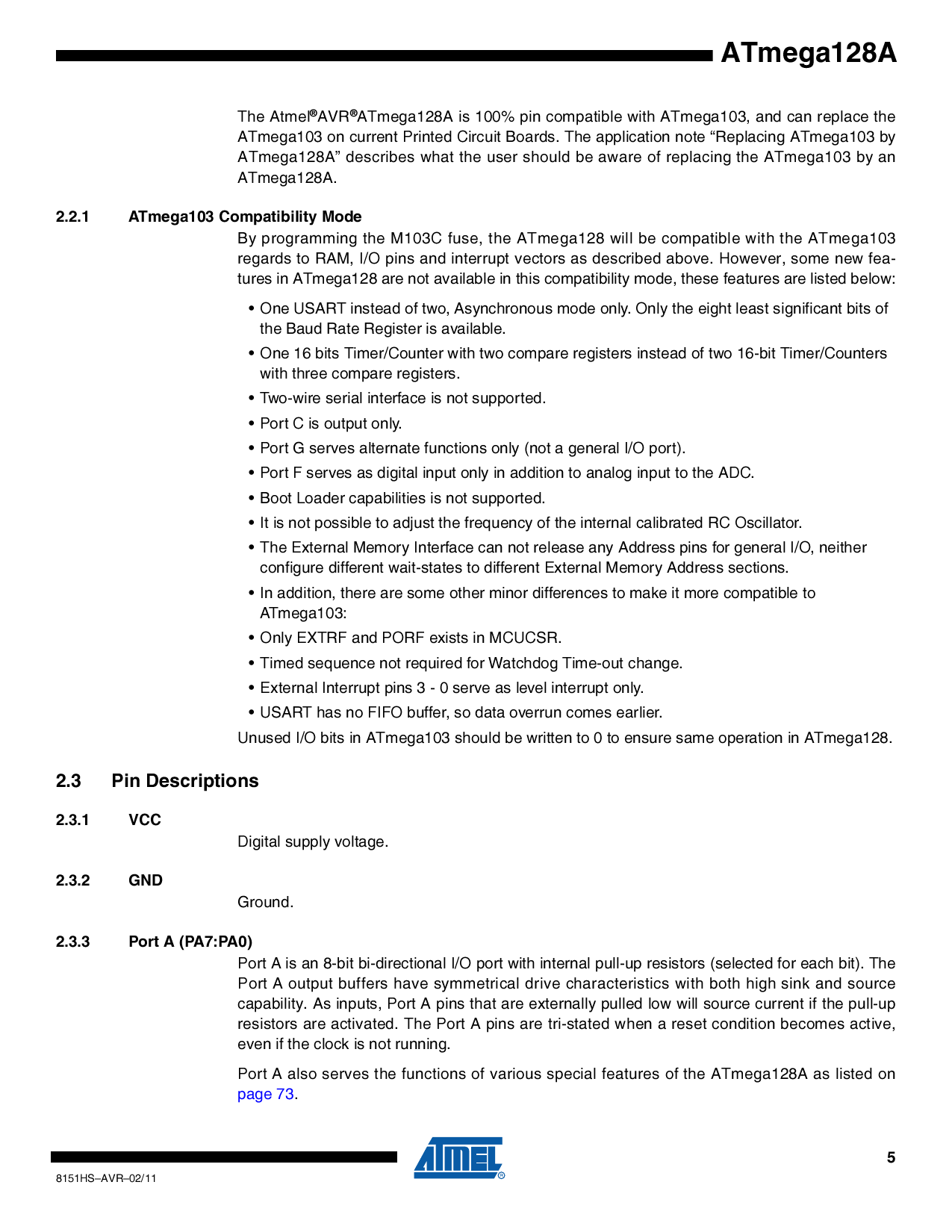 ATMEGA128A-AU_（MICROCHIP(美国微芯)）ATMEGA128A-AU中文资料_价格_PDF手册-立创电子商城