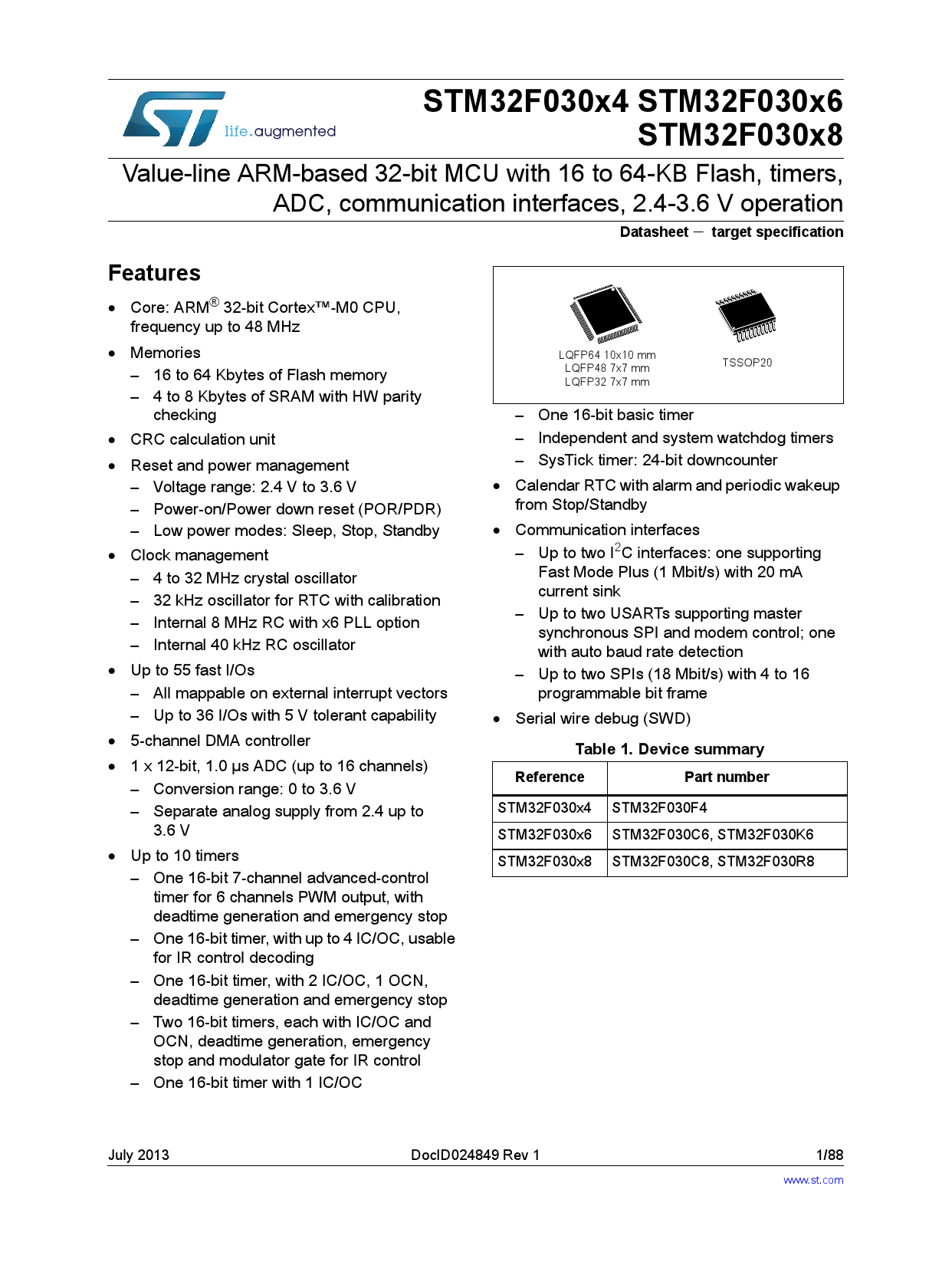 STM32F030F4P6_（ST(意法半导体)）STM32F030F4P6中文资料_价格_PDF手册-立创电子商城