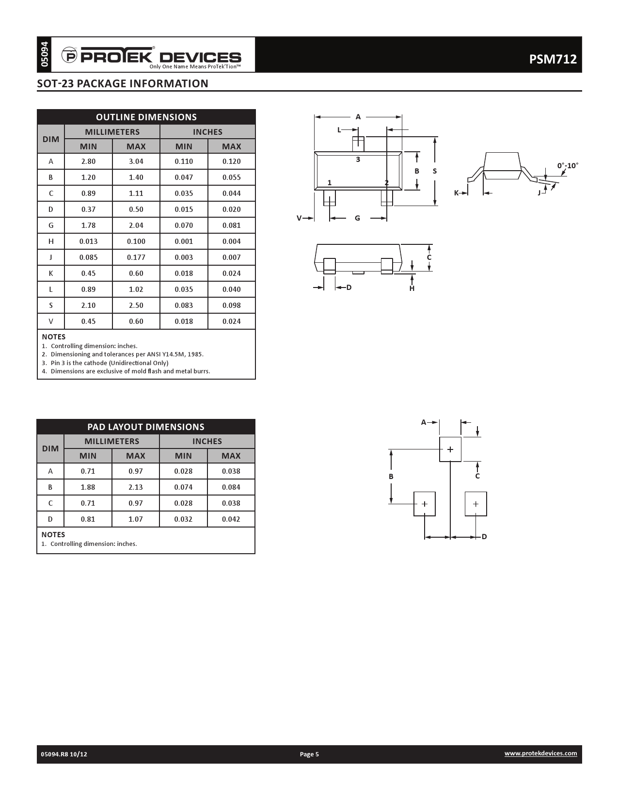 PSM712-LF-T7_（PROTEK）PSM712-LF-T7中文资料_价格_PDF手册-立创电子商城