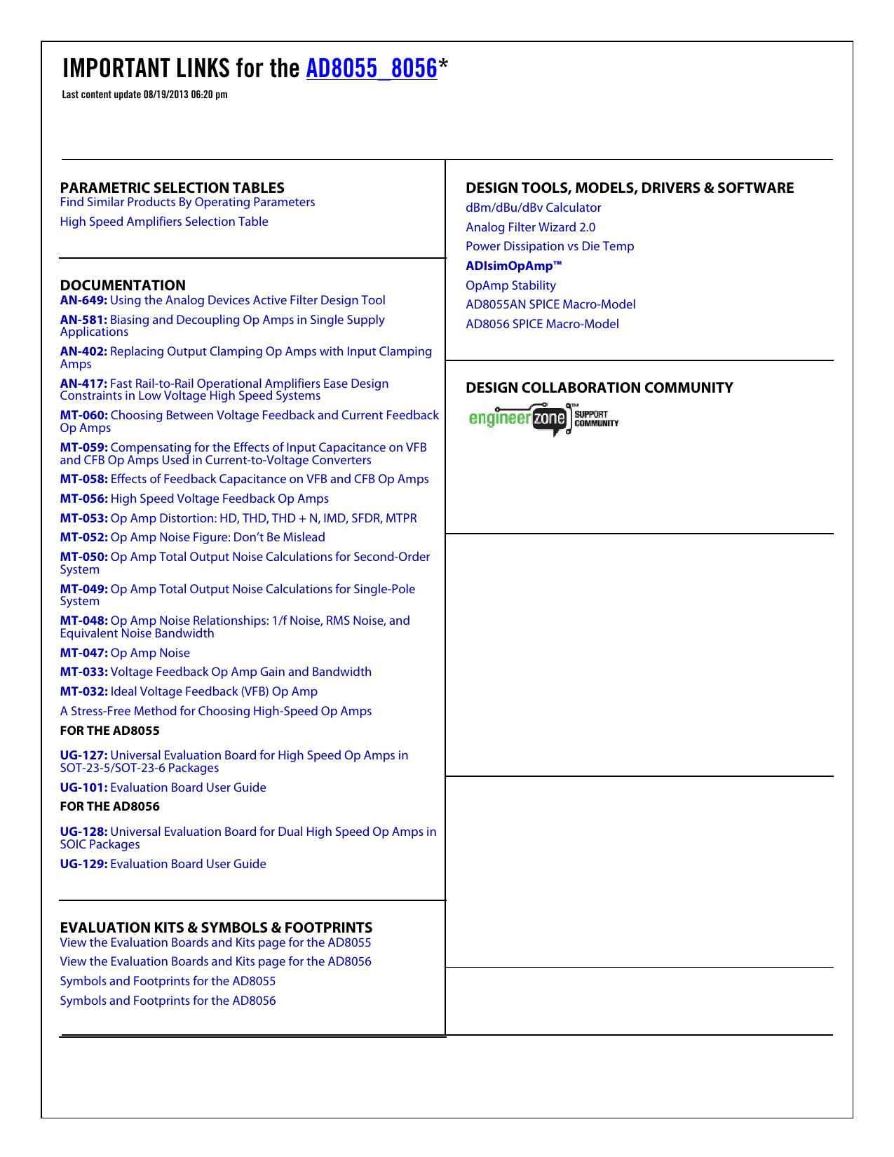 AD8056ARZ_（ADI(亚德诺)/LINEAR(凌特)）AD8056ARZ中文资料_价格_PDF手册-立创电子商城