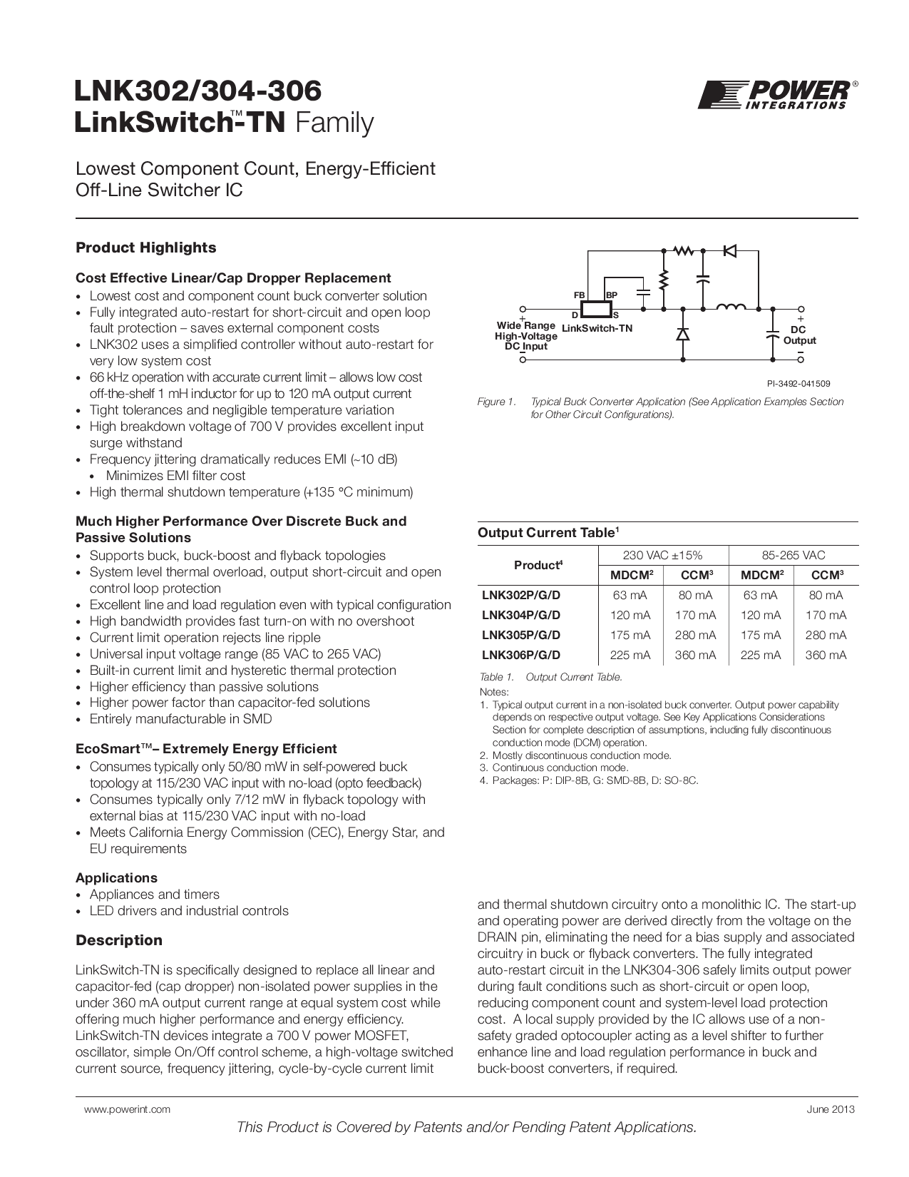 LNK306DN-TL_（Power Integrations(帕沃英蒂格盛)）LNK306DN-TL中文资料_价格_PDF手册-立创电子商城