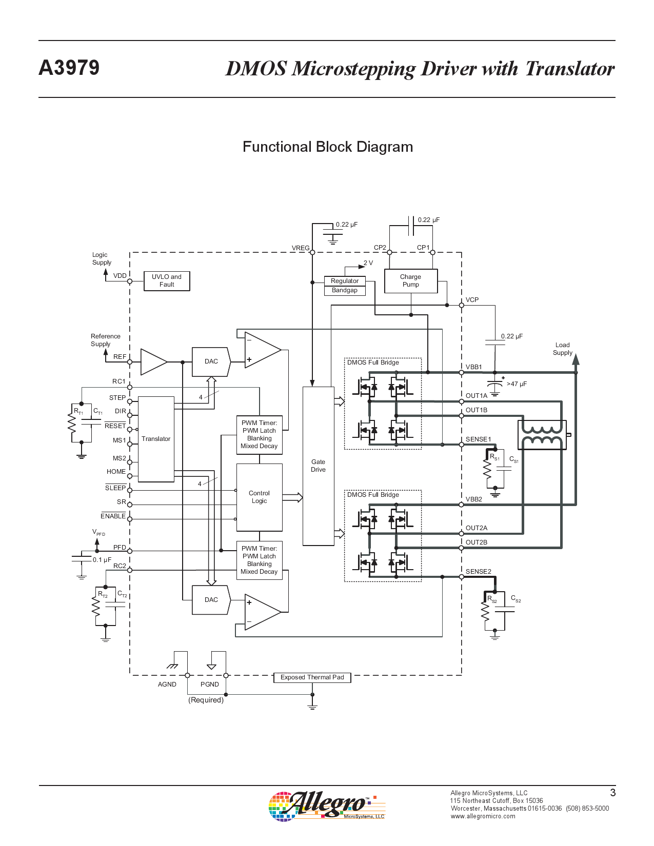 A3979SLPTR-T_（ALLEGRO(美国埃戈罗)）A3979SLPTR-T中文资料_价格_PDF手册-立创电子商城