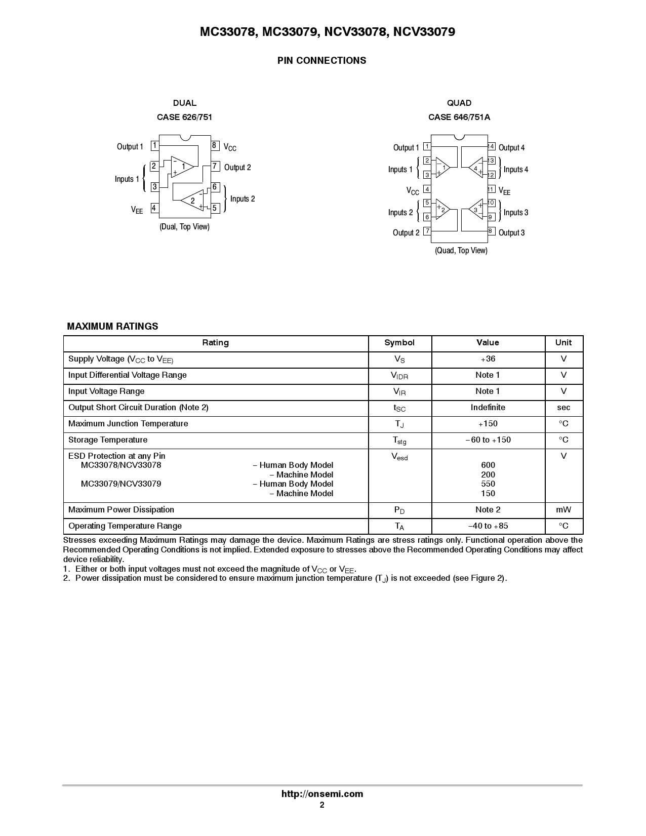 MC33078DR2G_（onsemi(安森美)）MC33078DR2G中文资料_价格_PDF手册-立创电子商城