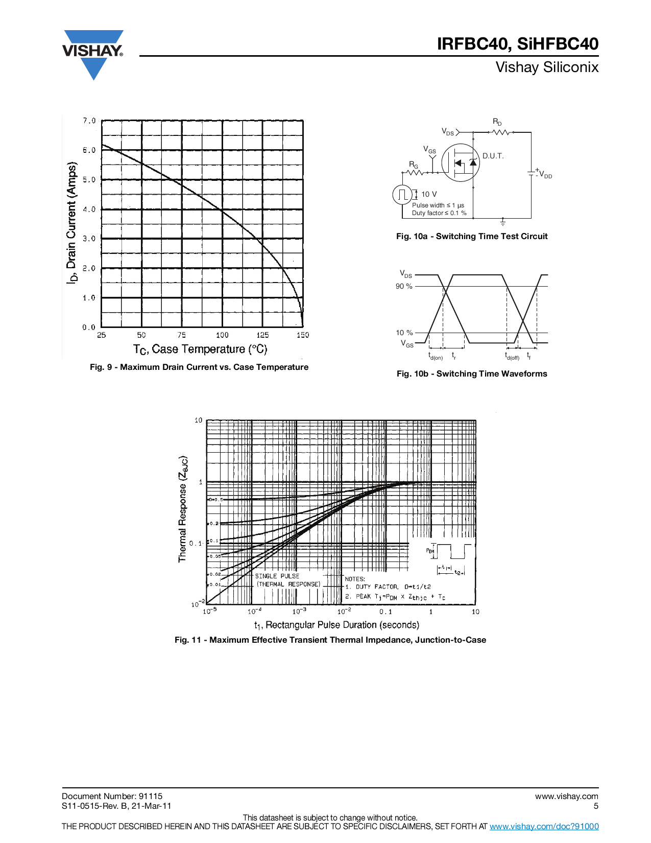 IRFBC40PBF_（Infineon(英飞凌)）IRFBC40PBF中文资料_价格_PDF手册-立创电子商城