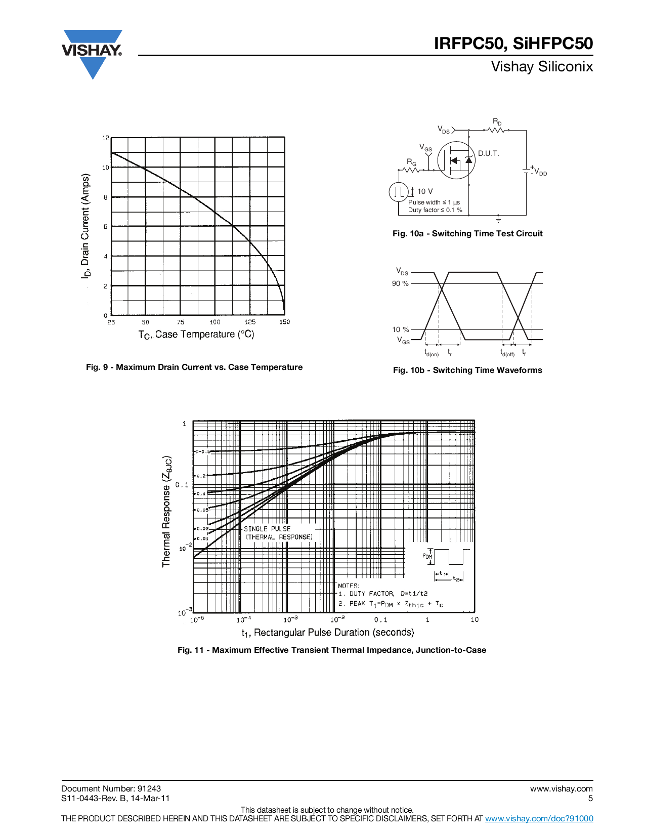 IRFPC50PBF_（Infineon(英飞凌)）IRFPC50PBF中文资料_价格_PDF手册-立创电子商城