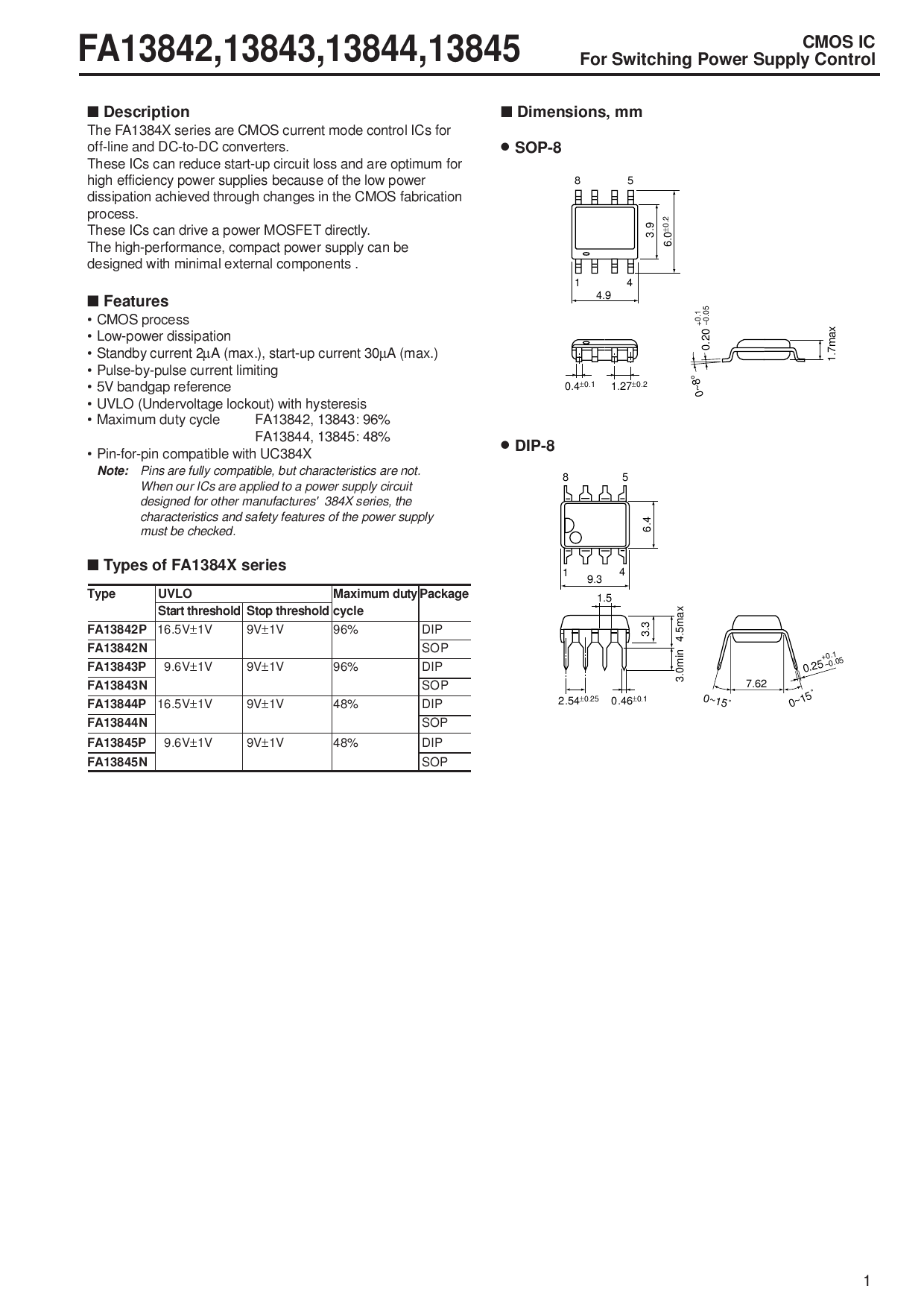 FA13844N_（FUJITSU(富士通)）FA13844N中文资料_价格_PDF手册-立创电子商城