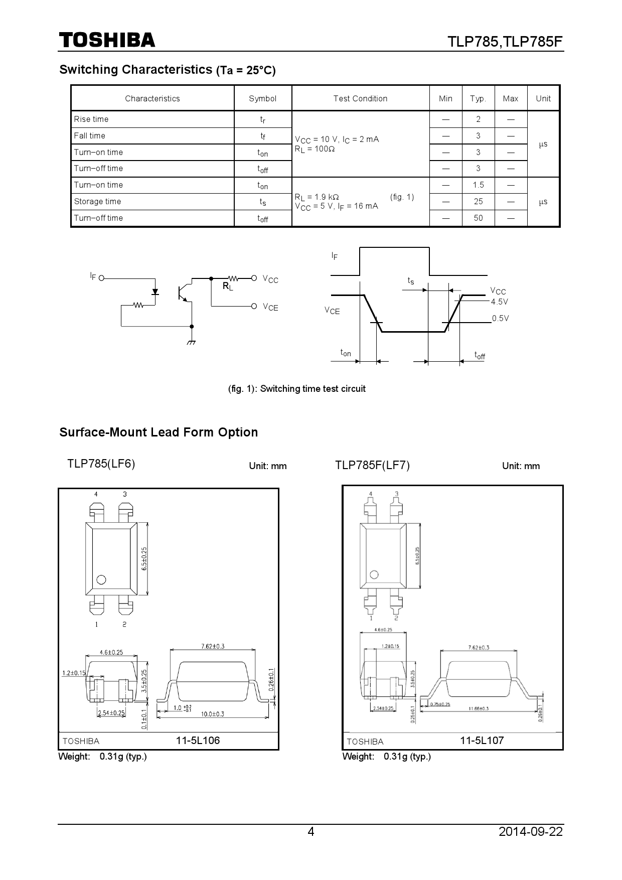 TLP785(GB-TP6,F(C_（TOSHIBA(东芝)）TLP785(GB-TP6,F(C中文资料_价格_PDF手册-立创电子商城