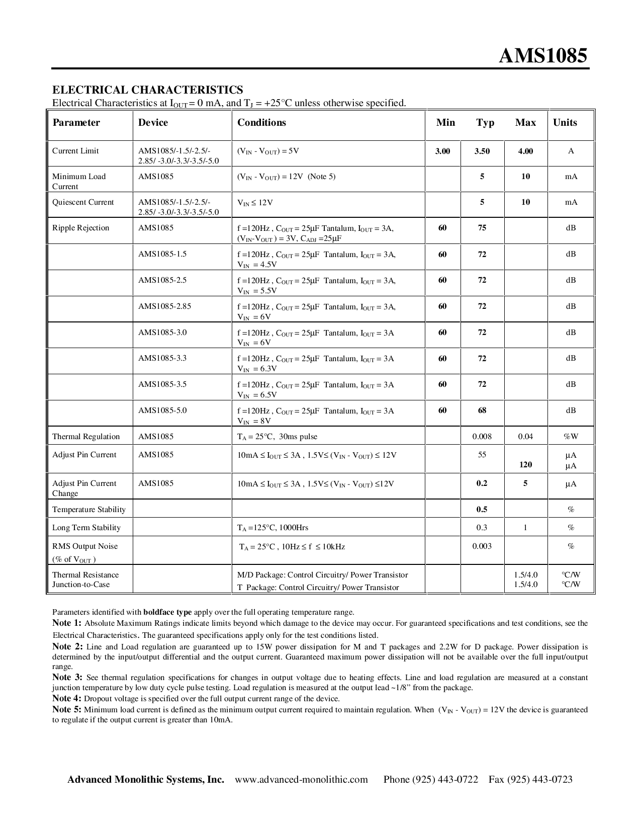 AMS1085CM-3.3_（AMS）AMS1085CM-3.3中文资料_价格_PDF手册-立创电子商城