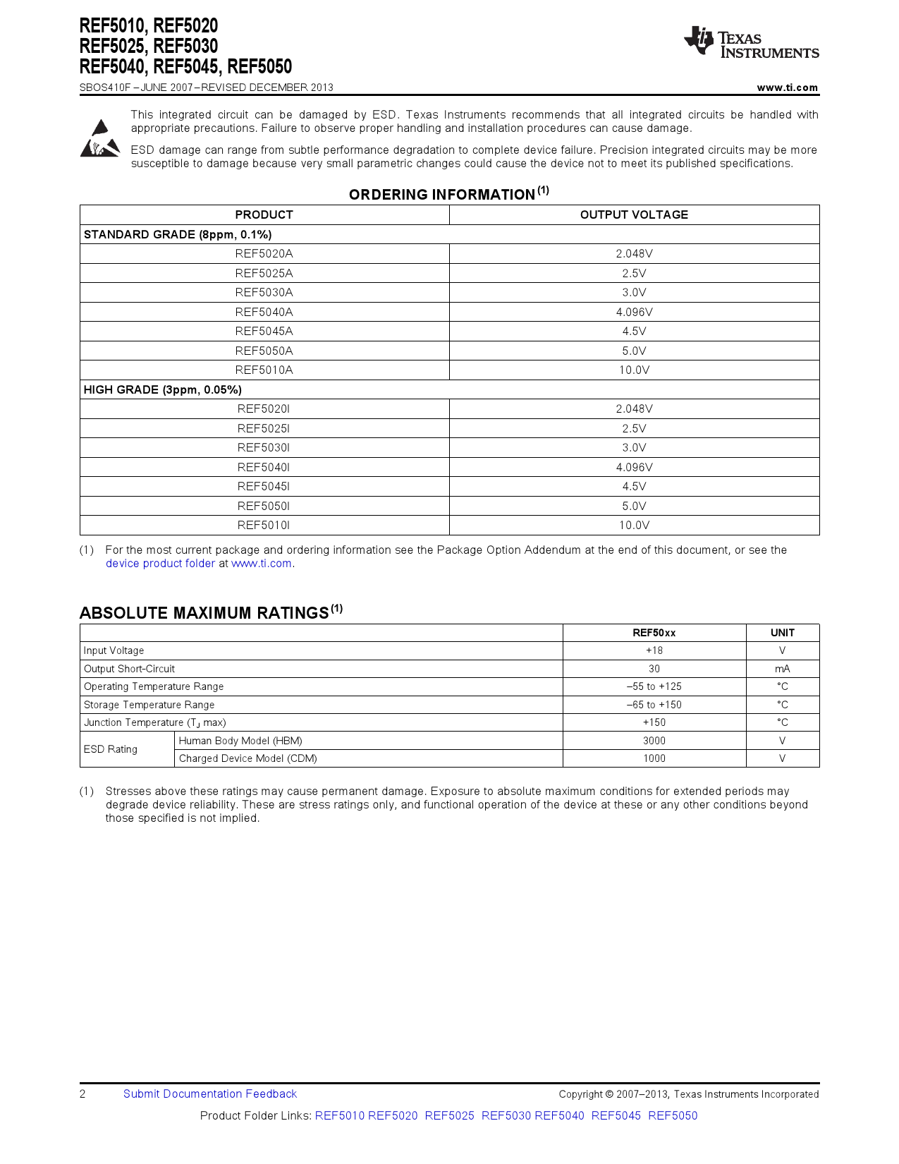 REF5040AIDR_（TI(德州仪器)）REF5040AIDR中文资料_价格_PDF手册-立创电子商城