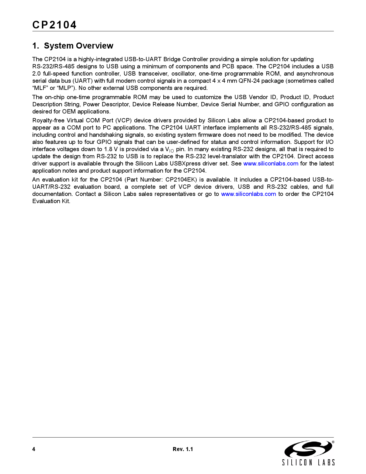 CP2104-F03-GMR_（SILICON LABS(芯科)）CP2104-F03-GMR中文资料_价格_PDF手册-立创电子商城