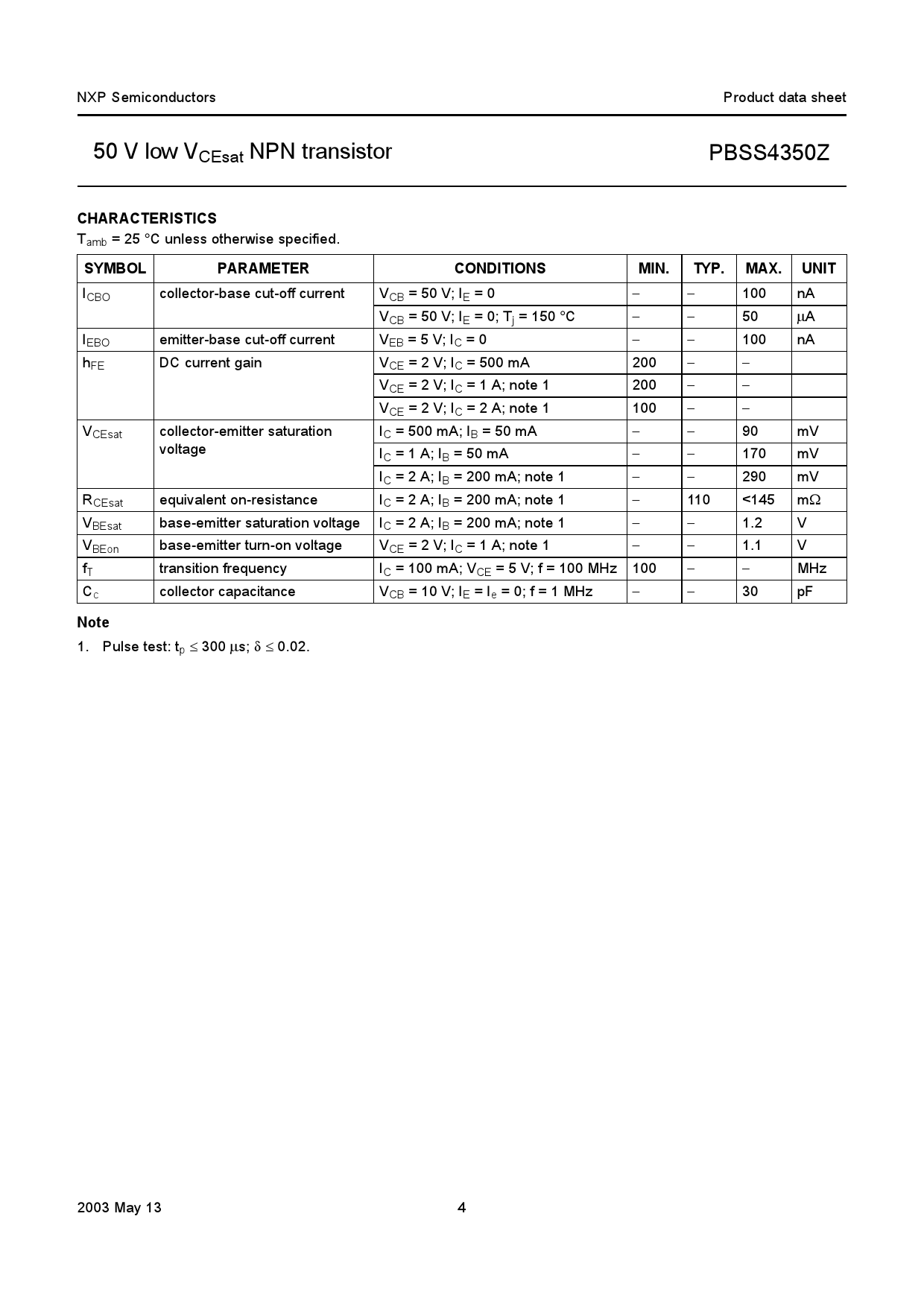 PBSS4350Z,135_（Nexperia(安世)）PBSS4350Z,135中文资料_价格_PDF手册-立创电子商城