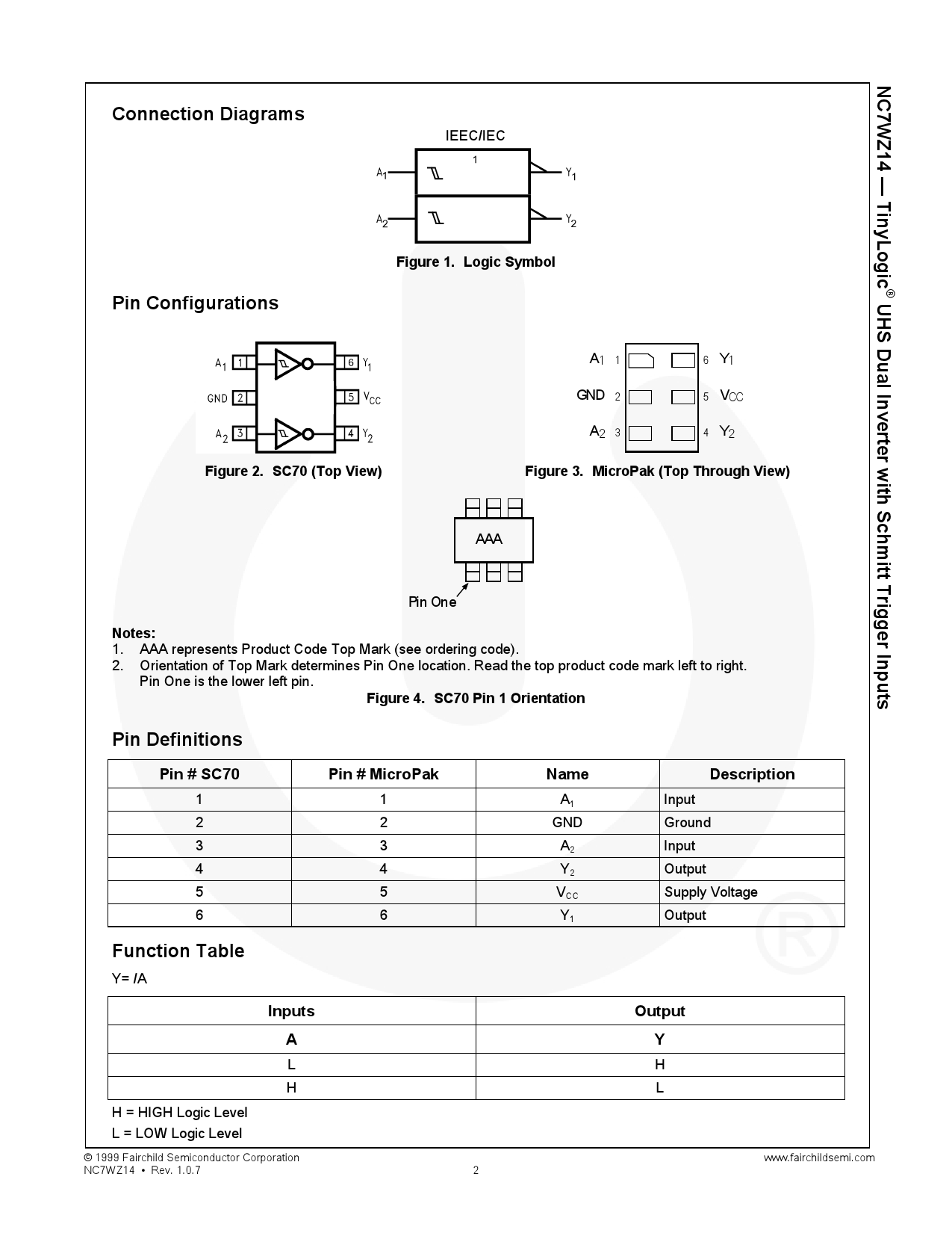 NC7WZ14P6X_（ON(安森美)）NC7WZ14P6X中文资料_价格_PDF手册-立创电子商城