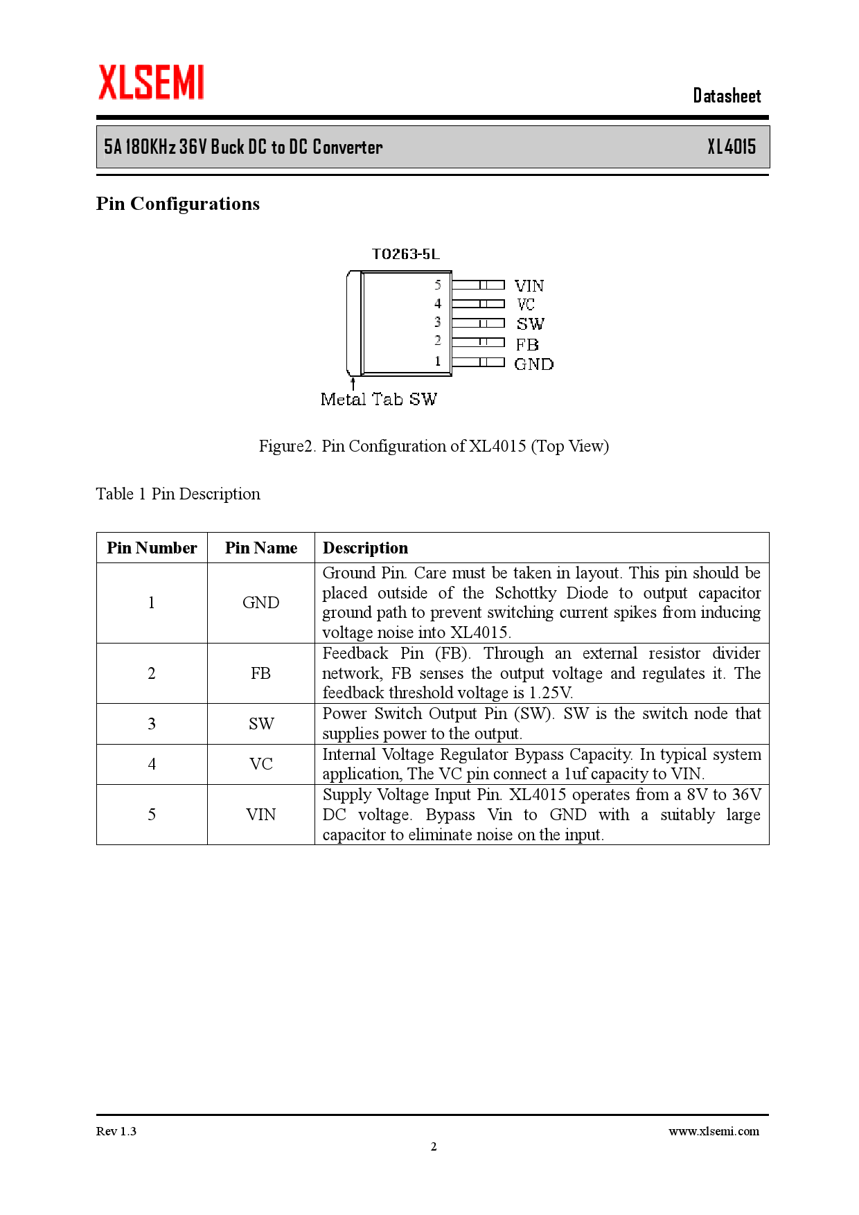 XL4015E1_（XLSEMI(芯龙)）XL4015E1中文资料_价格_PDF手册-立创电子商城