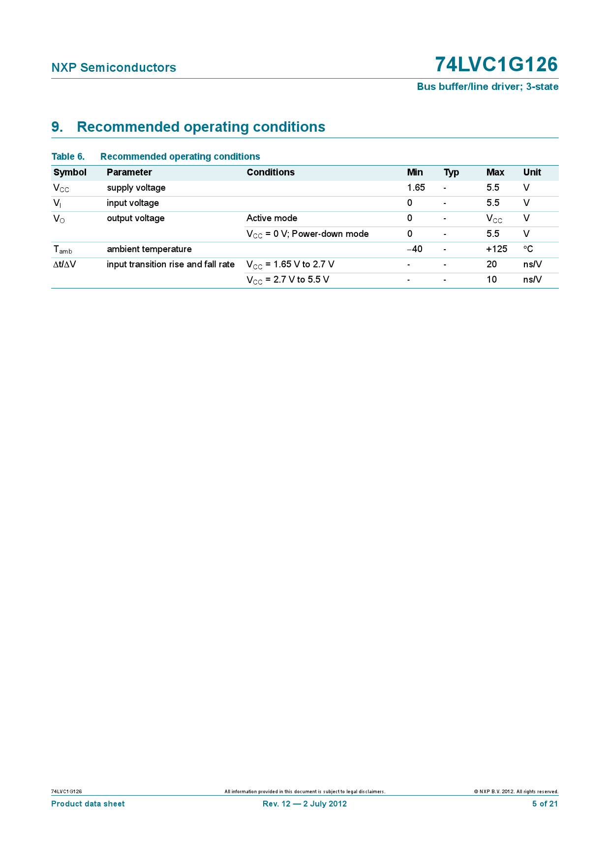 74LVC1G126GW,125_（Nexperia(安世)）74LVC1G126GW,125中文资料_价格_PDF手册-立创电子商城