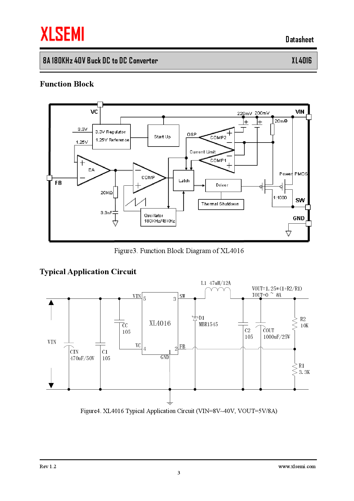 XL4016E1_（XLSEMI(芯龙)）XL4016E1中文资料_价格_PDF手册-立创电子商城