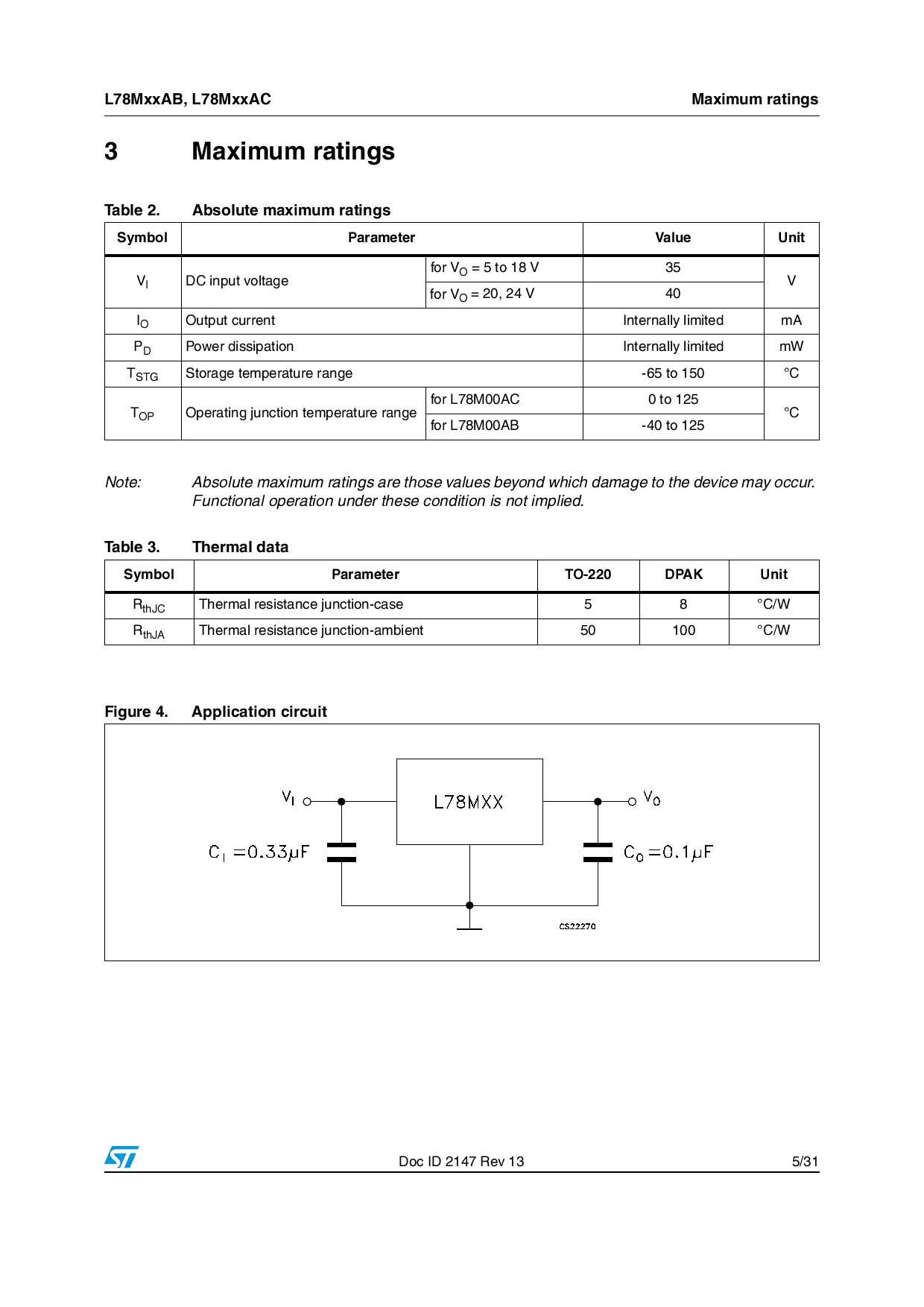 L78M05ABDT-TR_（ST(意法半导体)）L78M05ABDT-TR中文资料_价格_PDF手册-立创电子商城