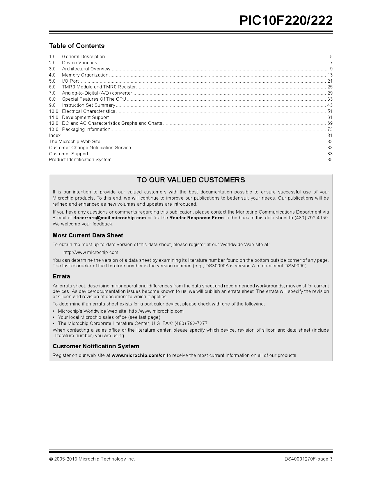 PIC10F220T-I/OT_（MICROCHIP(美国微芯)）PIC10F220T-I/OT中文资料_价格_PDF手册-立创电子商城