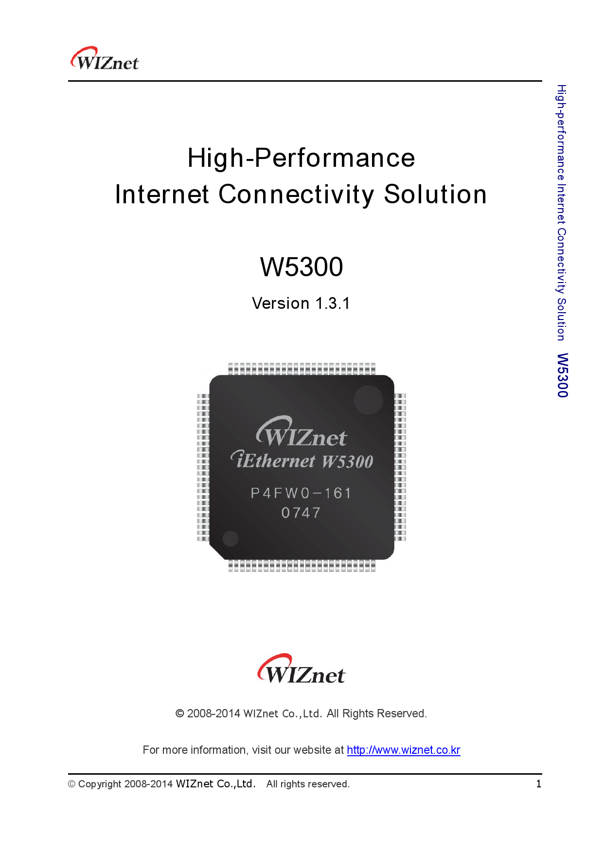 W5300_（WIZNET）W5300中文资料_价格_PDF手册-立创电子商城