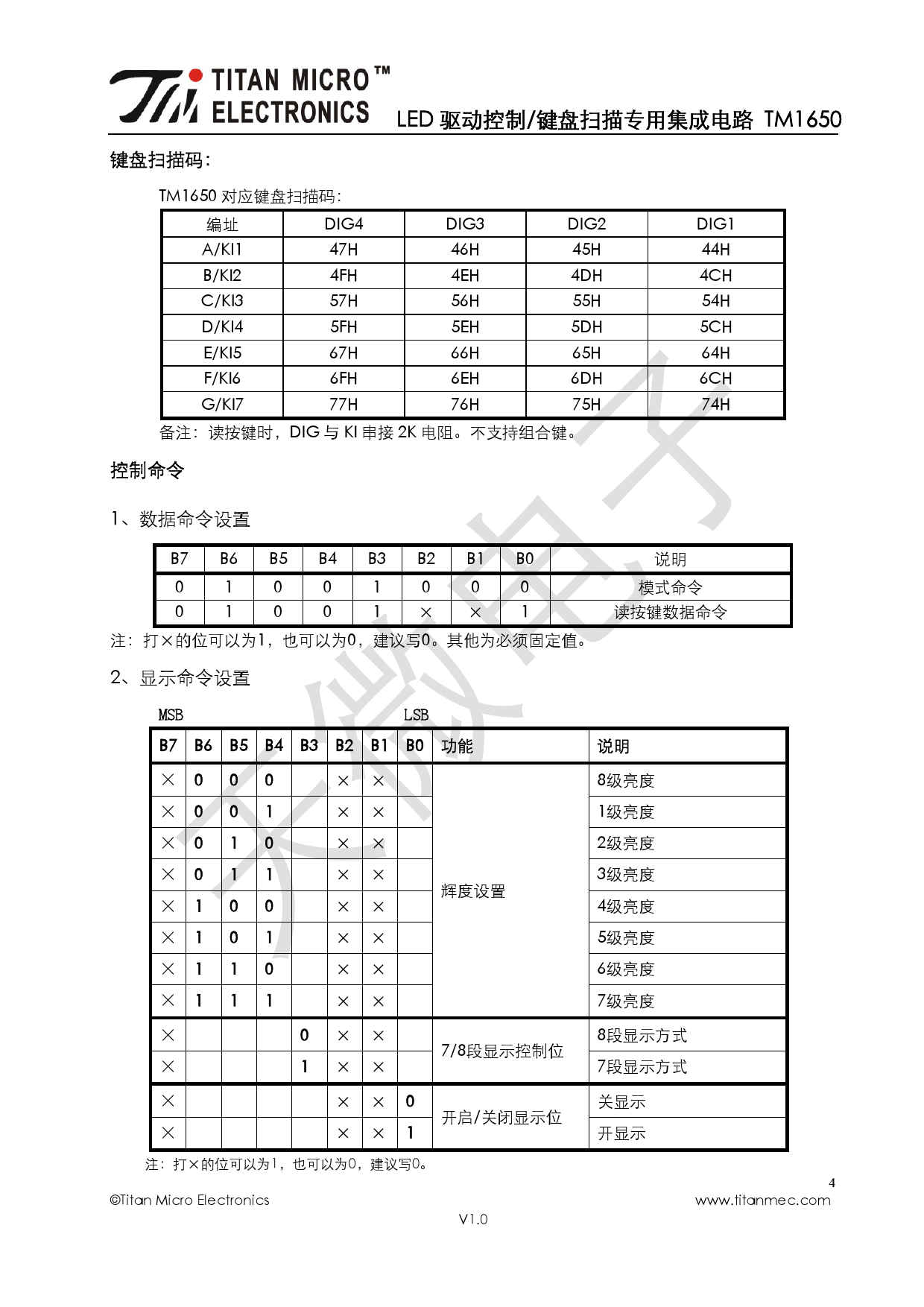 TM1650_（TM(天微)）TM1650中文资料_价格_PDF手册-立创电子商城