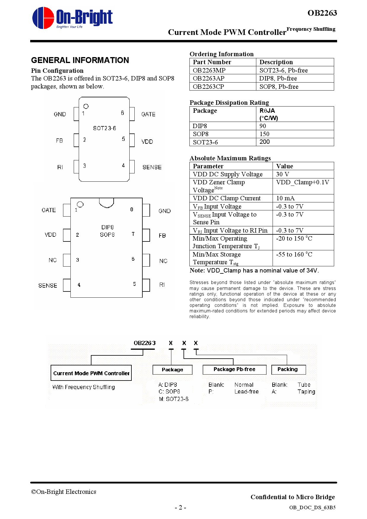 OB2263MP_（OB(昂宝)）OB2263MP中文资料_价格_PDF手册-立创电子商城