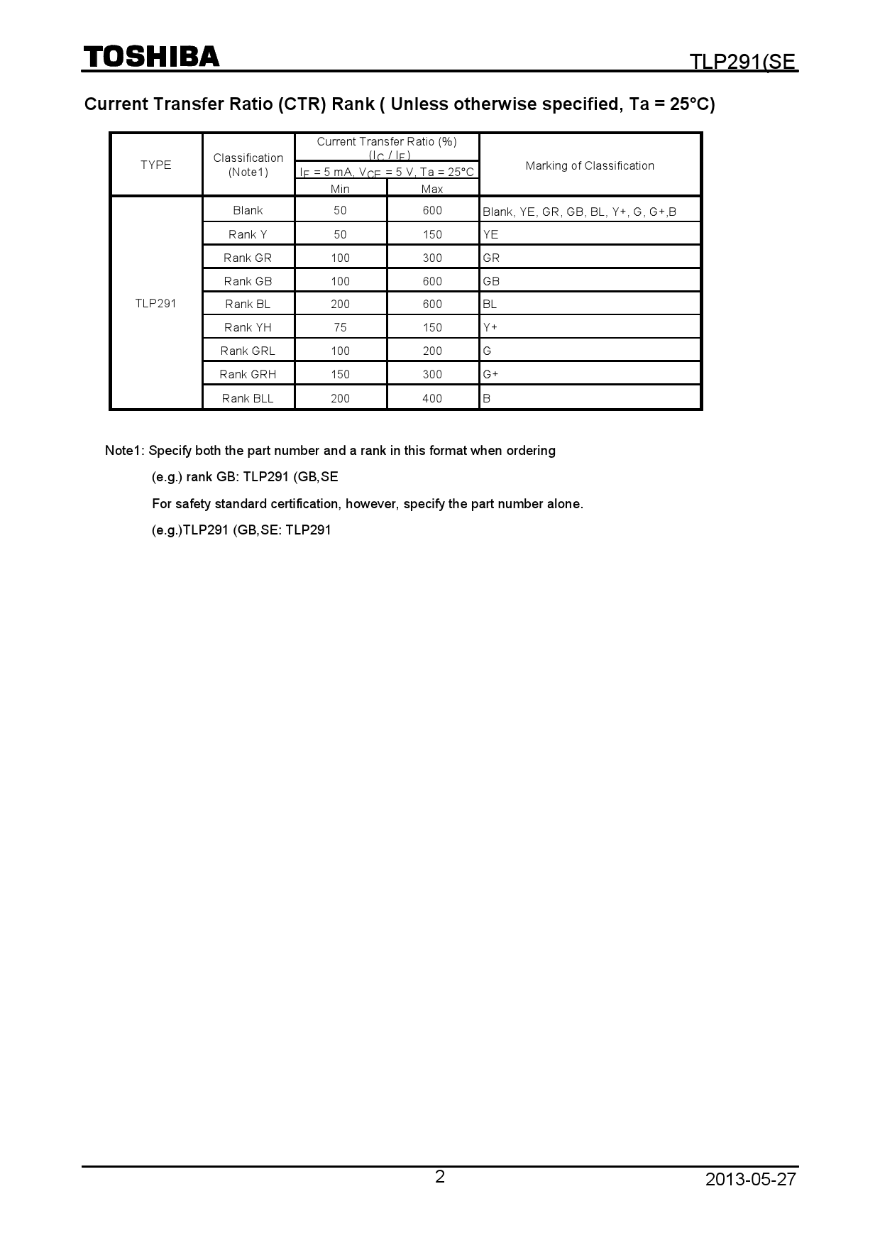 TLP291(GR-TP,SE_（TOSHIBA(东芝)）TLP291(GR-TP,SE中文资料_价格_PDF手册-立创电子商城