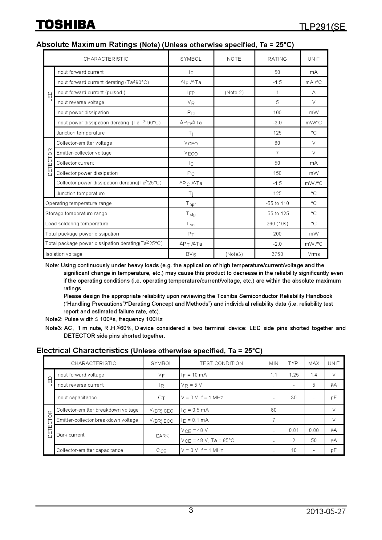TLP291(GR-TP,SE_（TOSHIBA(东芝)）TLP291(GR-TP,SE中文资料_价格_PDF手册-立创电子商城