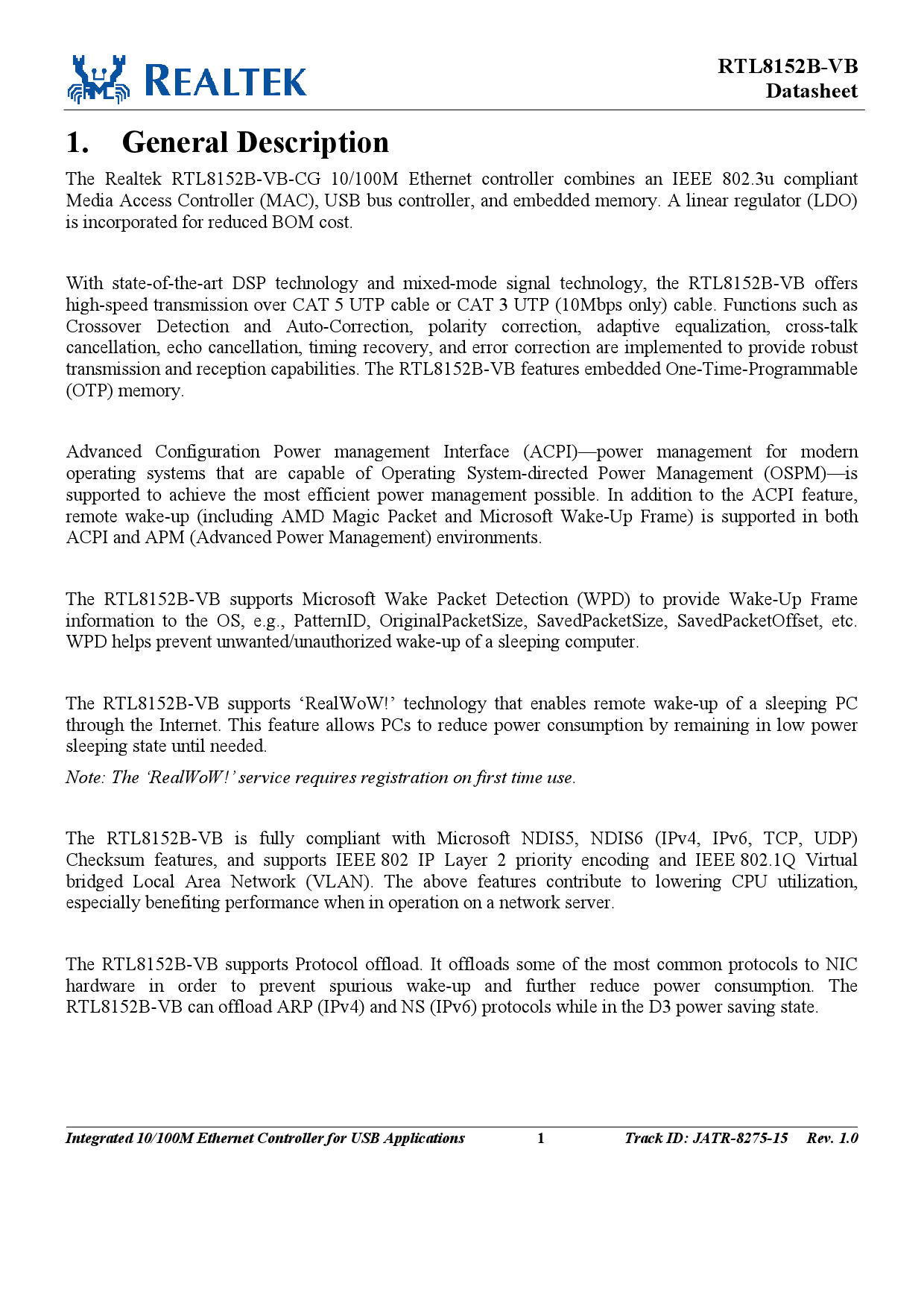 RTL8152B-VB-CG_（REALTEK(瑞昱)）RTL8152B-VB-CG中文资料_价格_PDF手册-立创电子商城