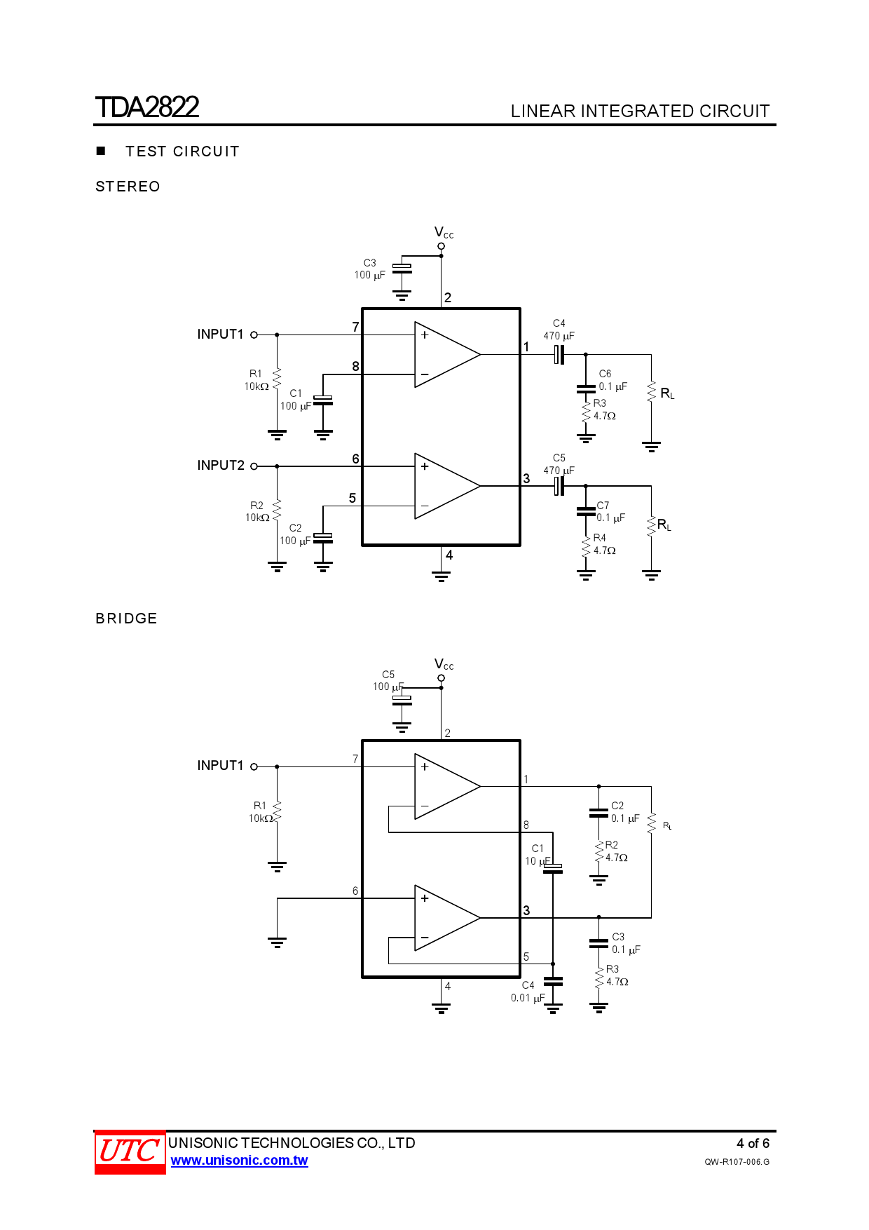 TDA2822L-D08-T_（UTC(友顺)）TDA2822L-D08-T中文资料_价格_PDF手册-立创电子商城