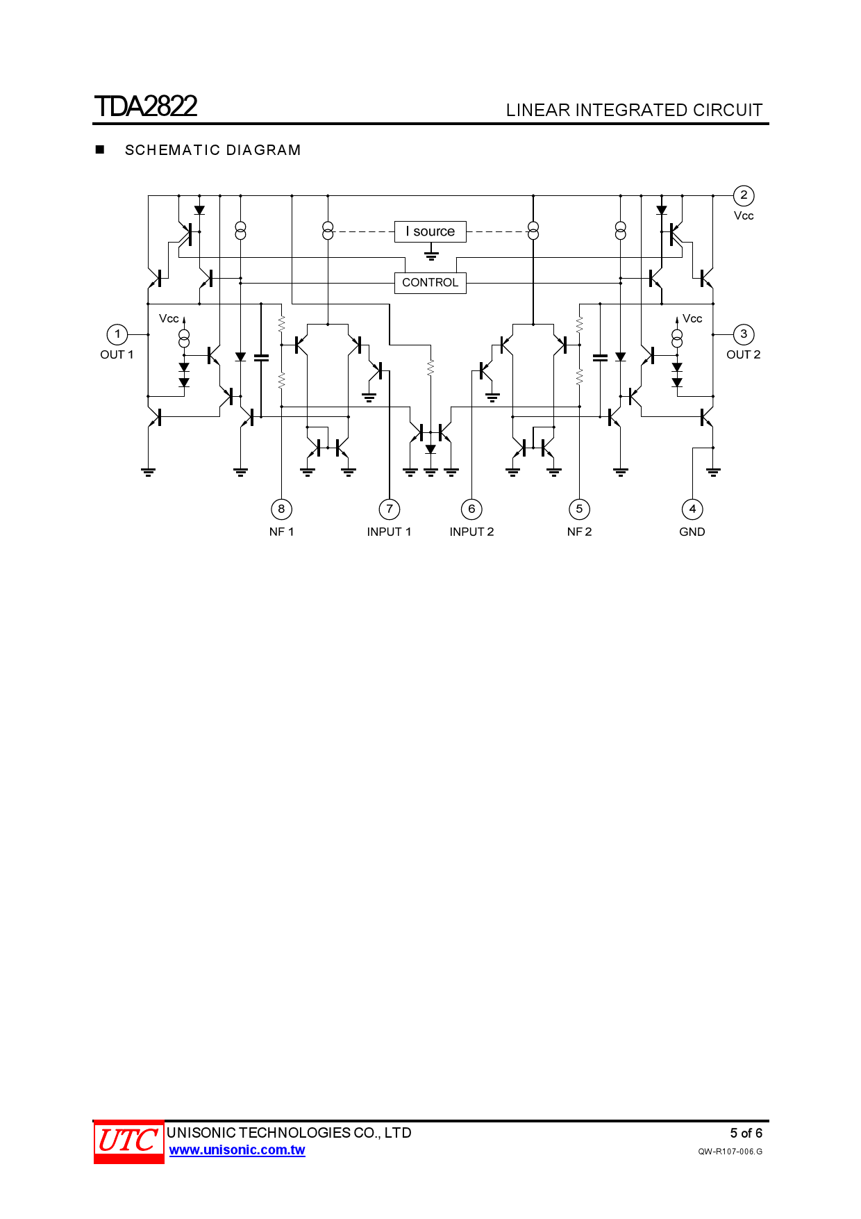 TDA2822L-D08-T_（UTC(友顺)）TDA2822L-D08-T中文资料_价格_PDF手册-立创电子商城